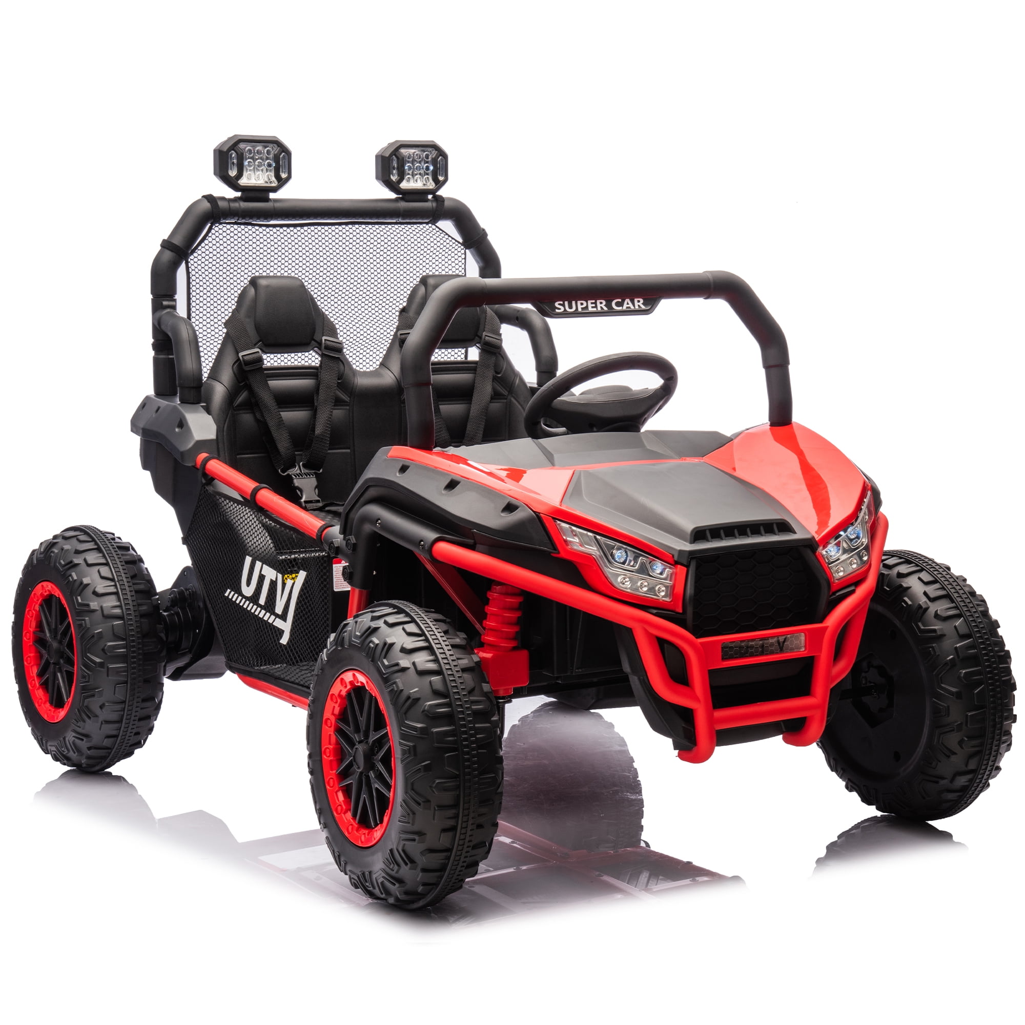 VISWILD Kids Ride on UTV, 24V Ride on Car with 2 Seater, 400W Motor, 4 ...