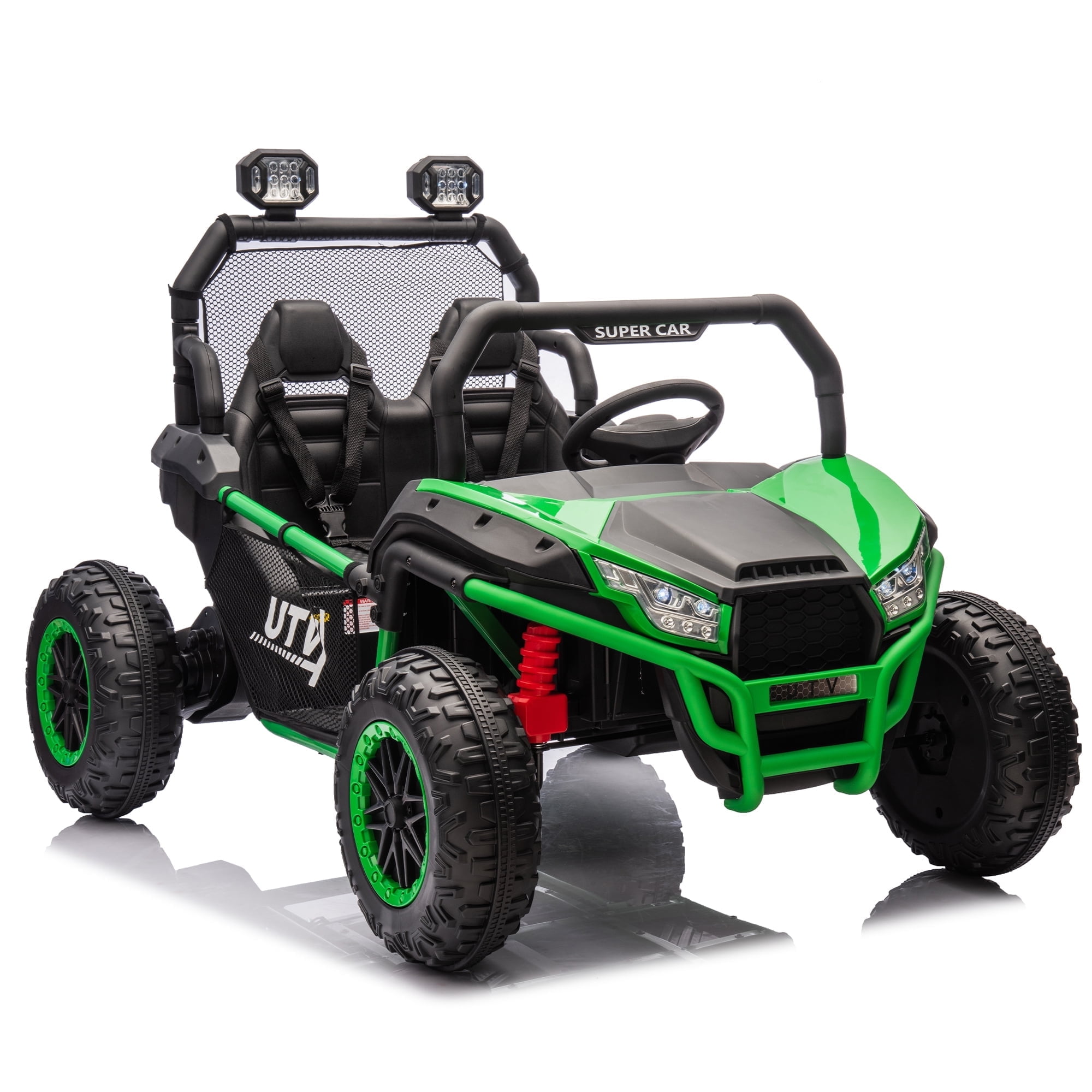 viswild 24V Kids UTV 2 Seater with Parent Remote Control, 400W Motor, 4 ...