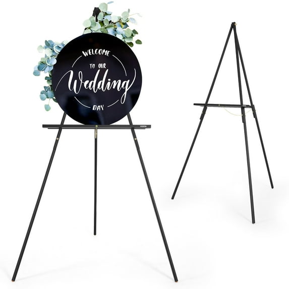 VISWIN 1 Pc 63" Wooden Tripod Display Easel Stand for Wedding Sign ...
