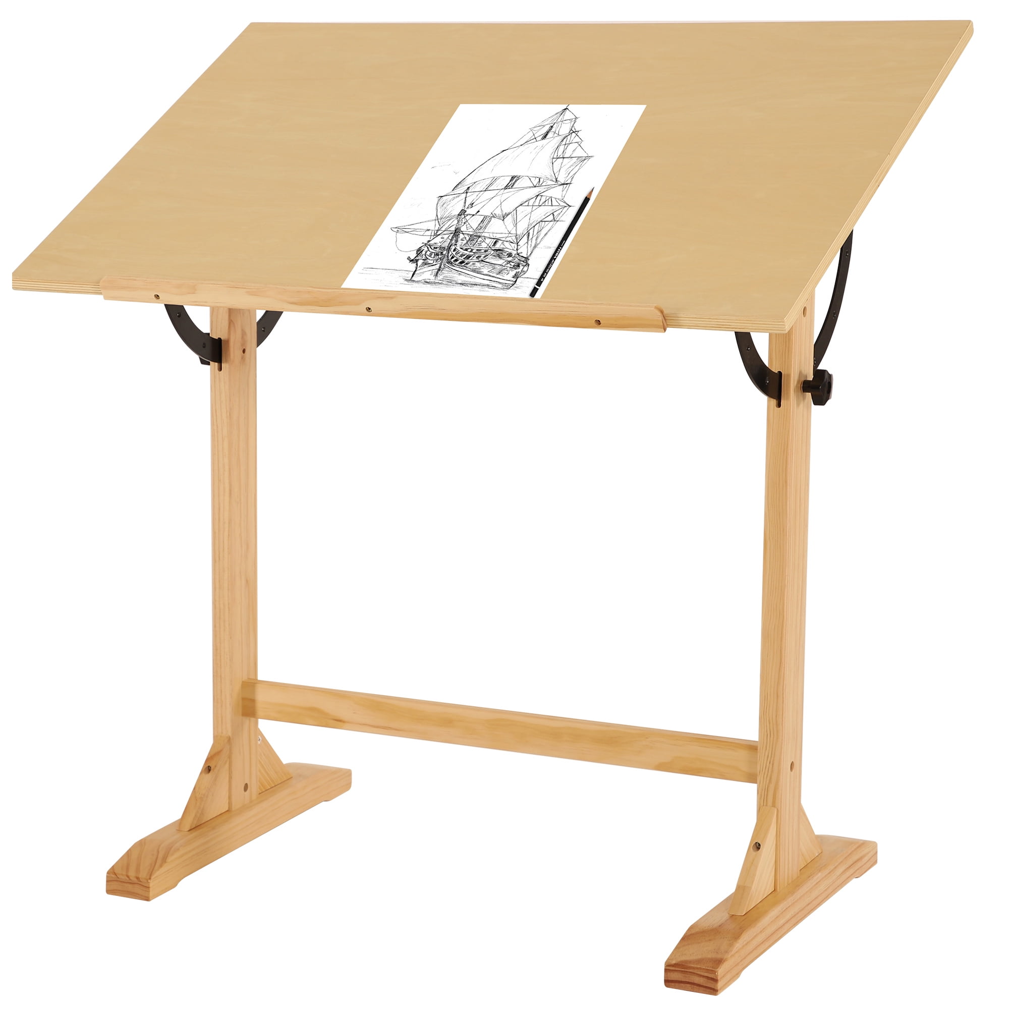 VISWIN 24'' x 35" Artist Drafting Table, Adjustable Angle 34" Height ...