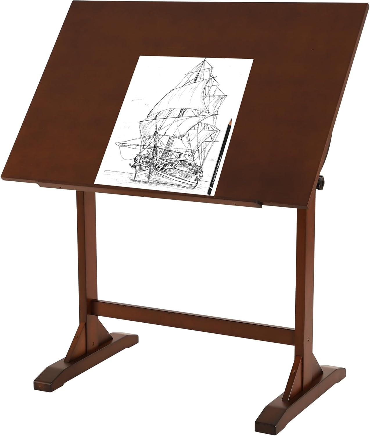 VISWIN 24'' x 35" Artist Drafting Table, Adjustable Angle, 34" Height ...