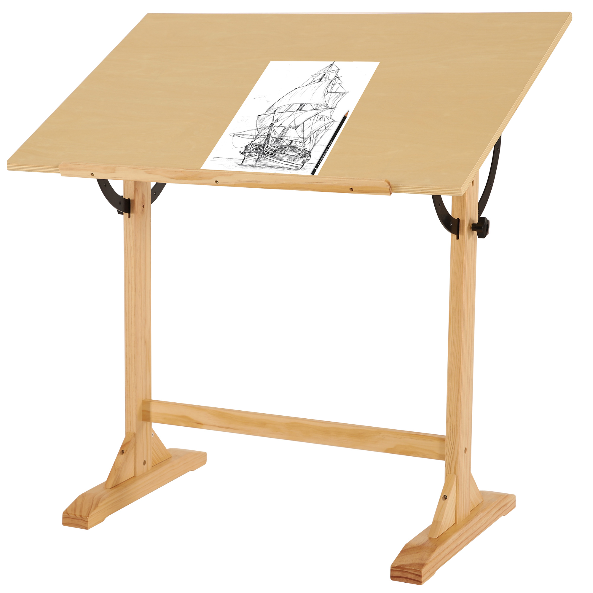 Studio Designs Solano Black Metal Adjustable Drafting Table - Walmart.com