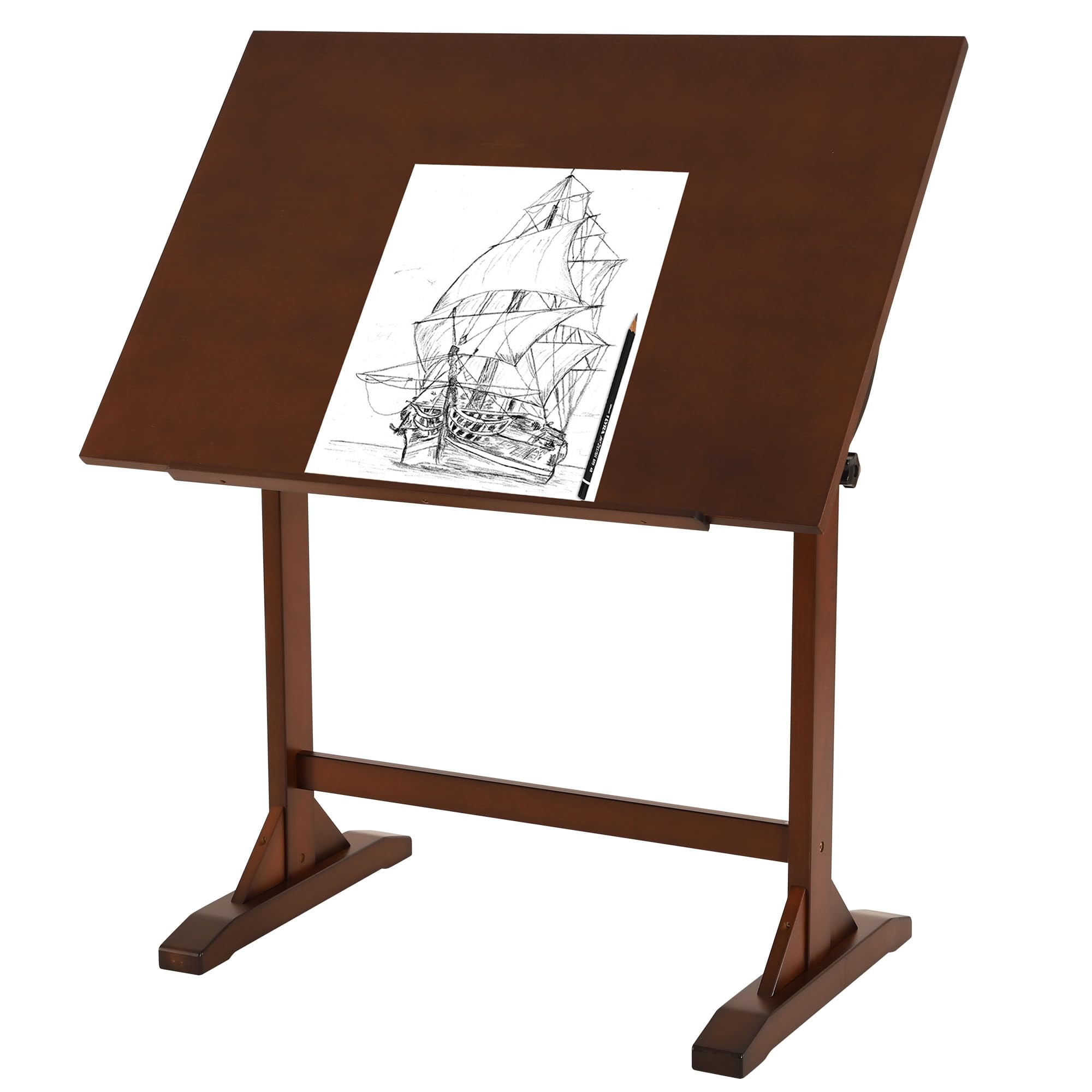 VISWIN 24'' x 35" Artist Drafting Table, Adjustable Angle, 34" Height ...