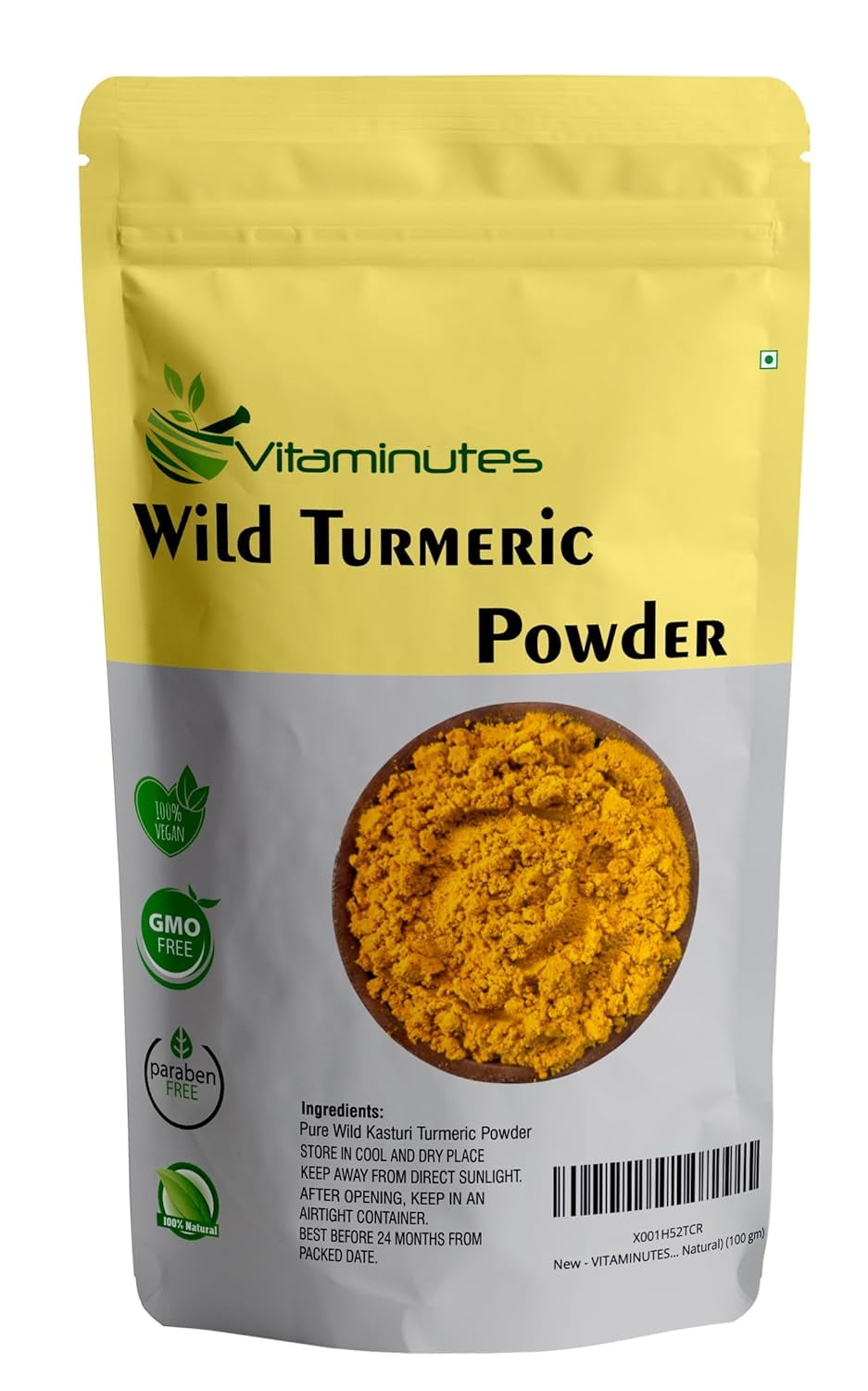 VITAMINUTES Bio Organic Wild Turmeric Powder For Skin And Face Care ...