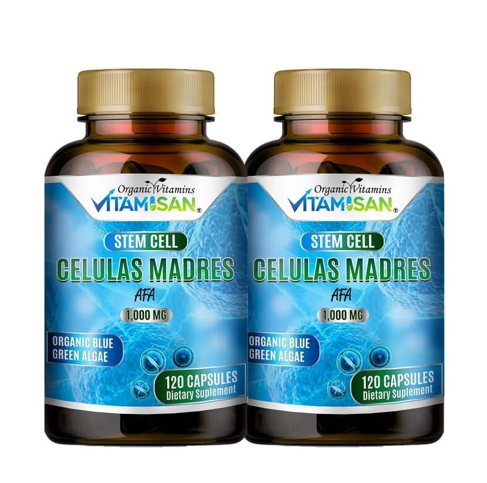 VITAMISAN 2 STEM CELL AFA CELULAS MADRES 120 CAPS 1000 MG - Walmart.com