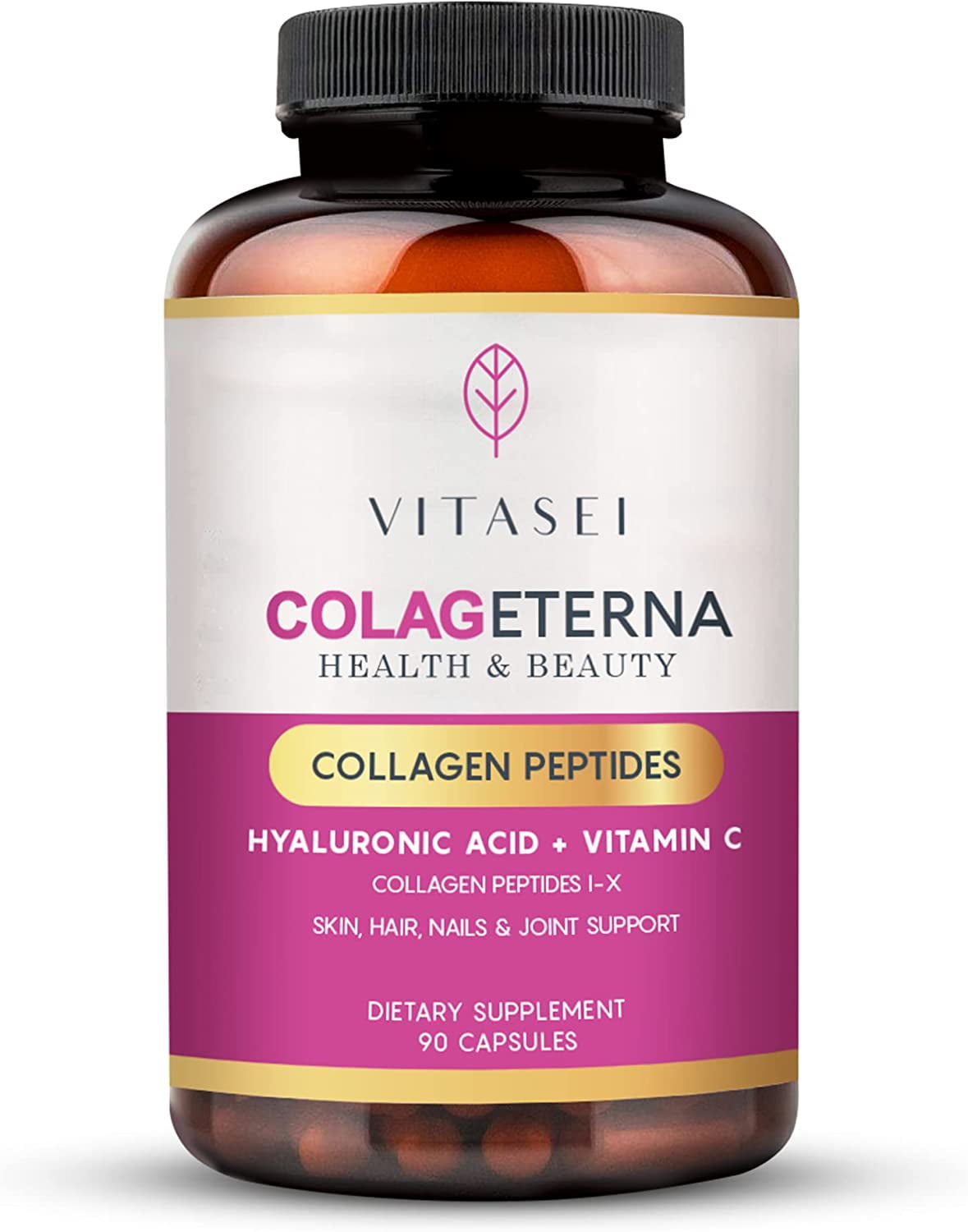 VITASEI Colageterna Collagen Peptides Capsules, Keto Pills Brain ...