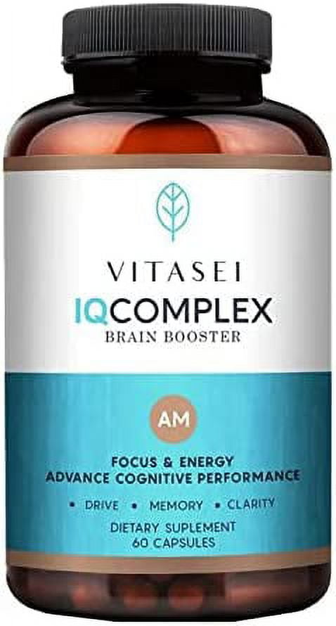 VITASEI IQ Complex AM Brain Booster Brain Supplements for Memory ...