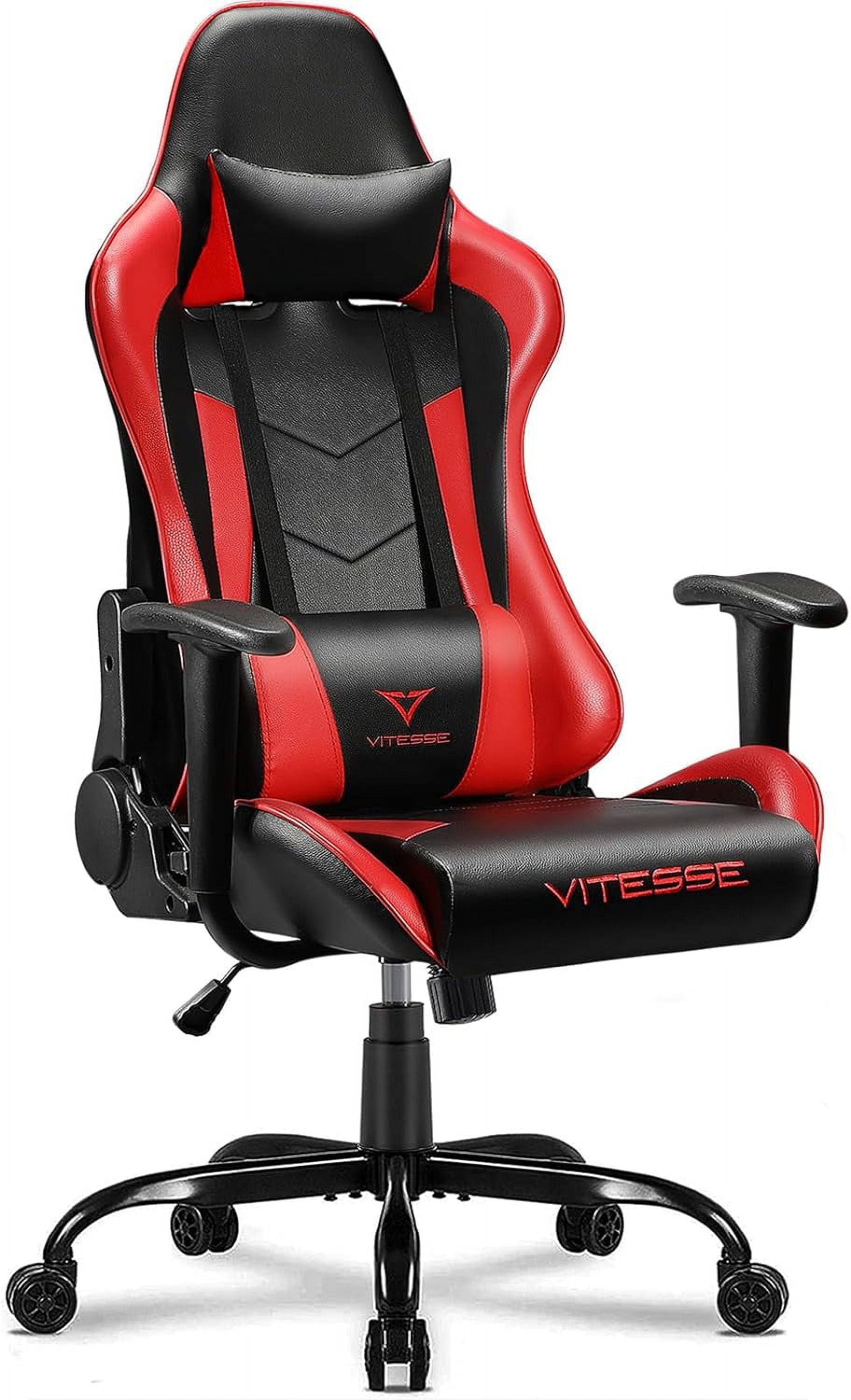 VITESSE Ergonomic Red Gaming Chair for Adults, 330 lbs PC Computer ...