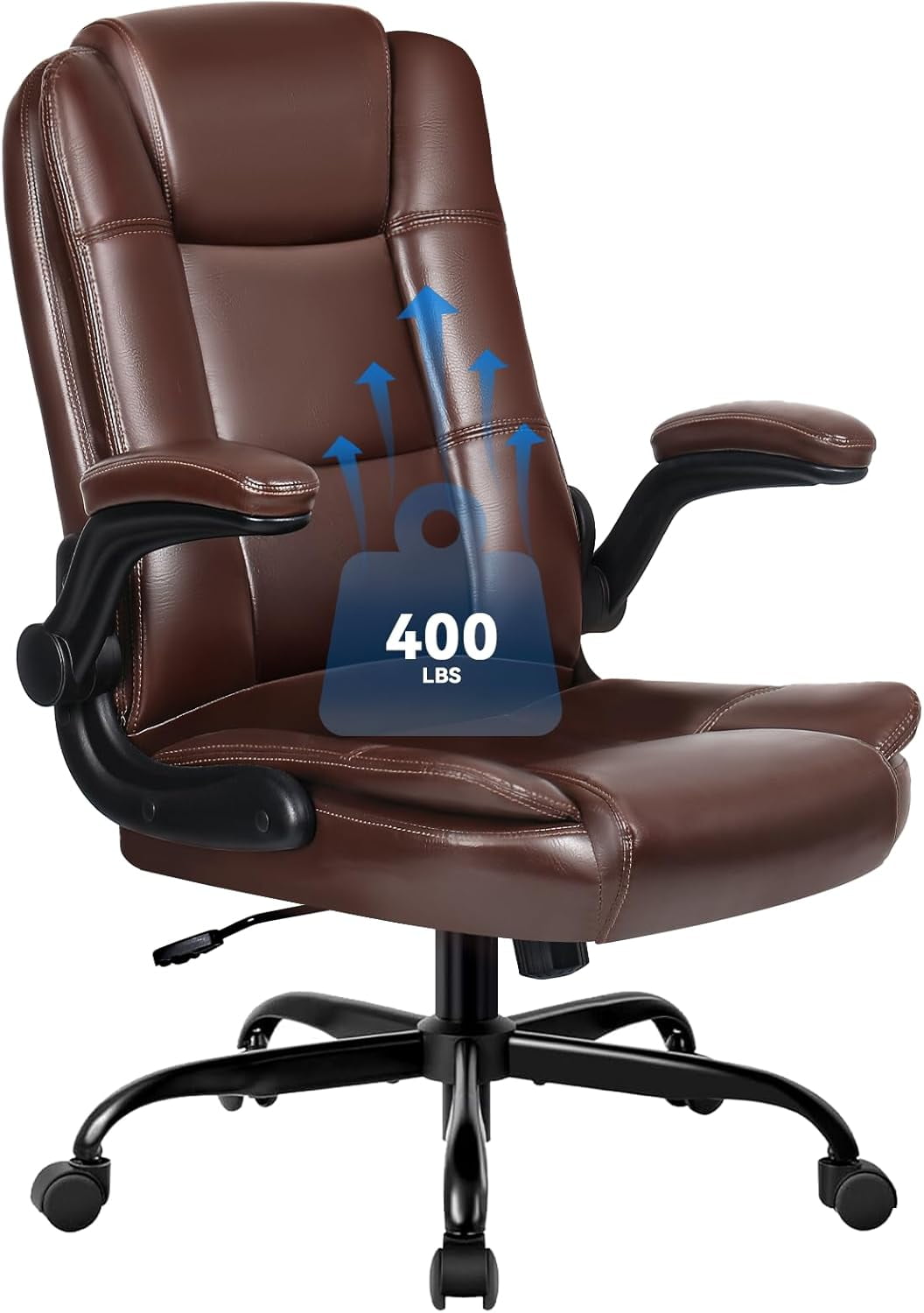 VITESSE Executive Office Chair with Flip-up Armrests, Big and Tall ...