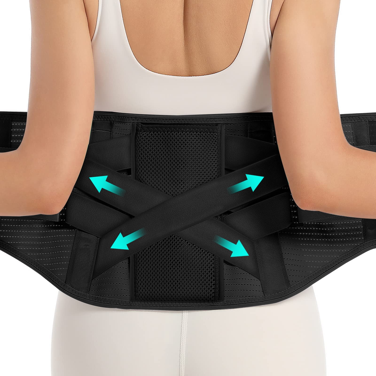 VITOMOR Back Brace for Lower Back Pain Relief for Women/Men With Large ...