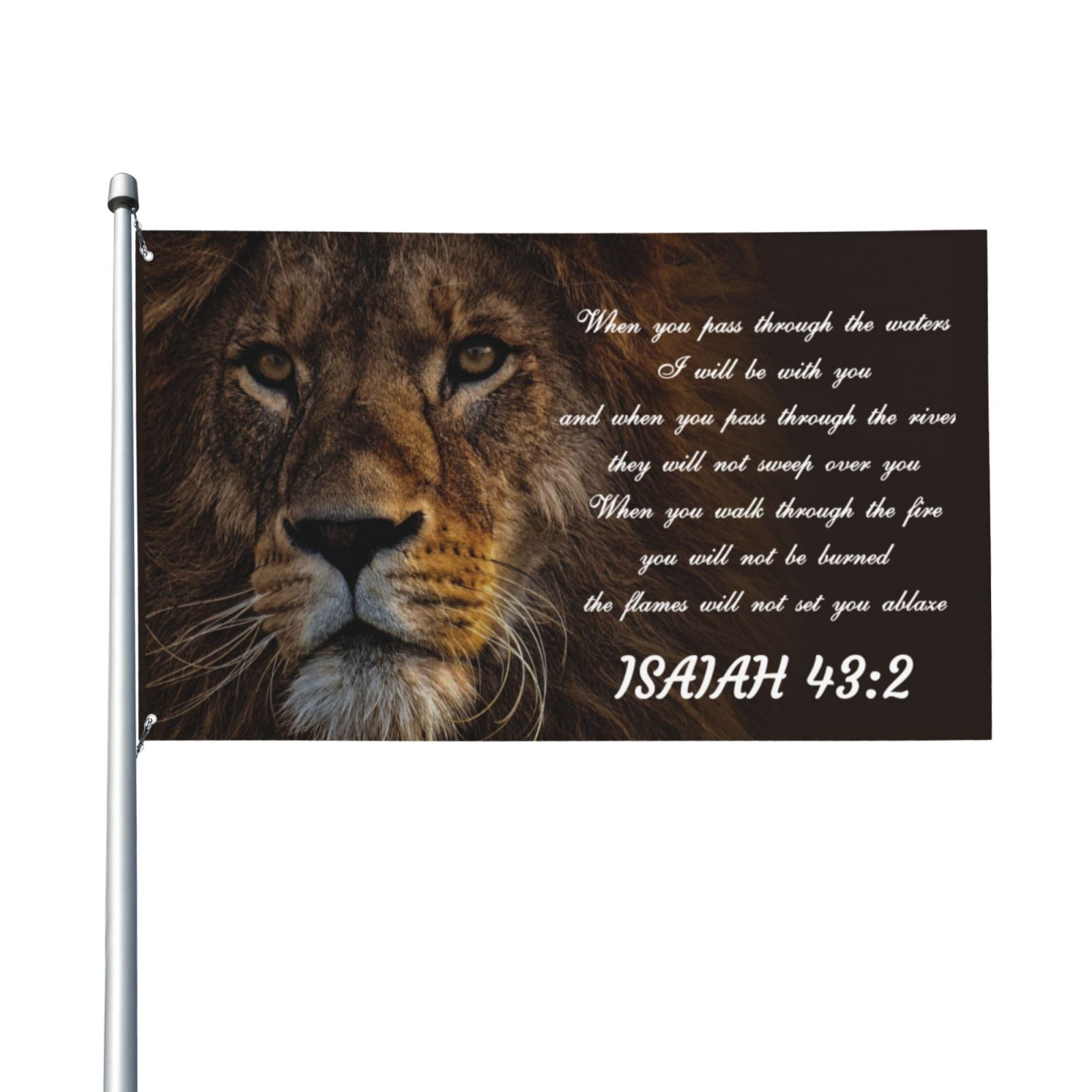 VIVACITE Christian Flag 3x5 Garden Decor Outdoor Patio Decor Front ...