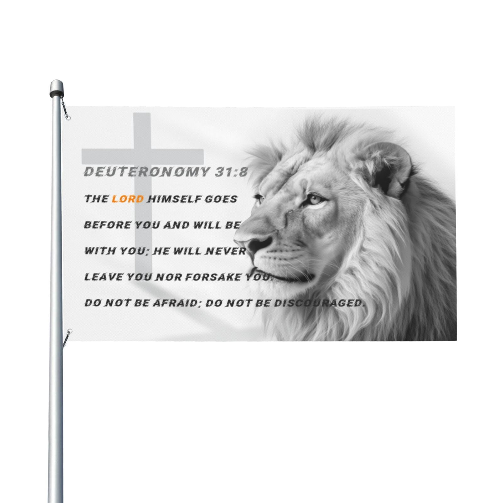 VIVACITE Christian Flag 3x5 Garden Decor Outdoor Patio Decor Front ...
