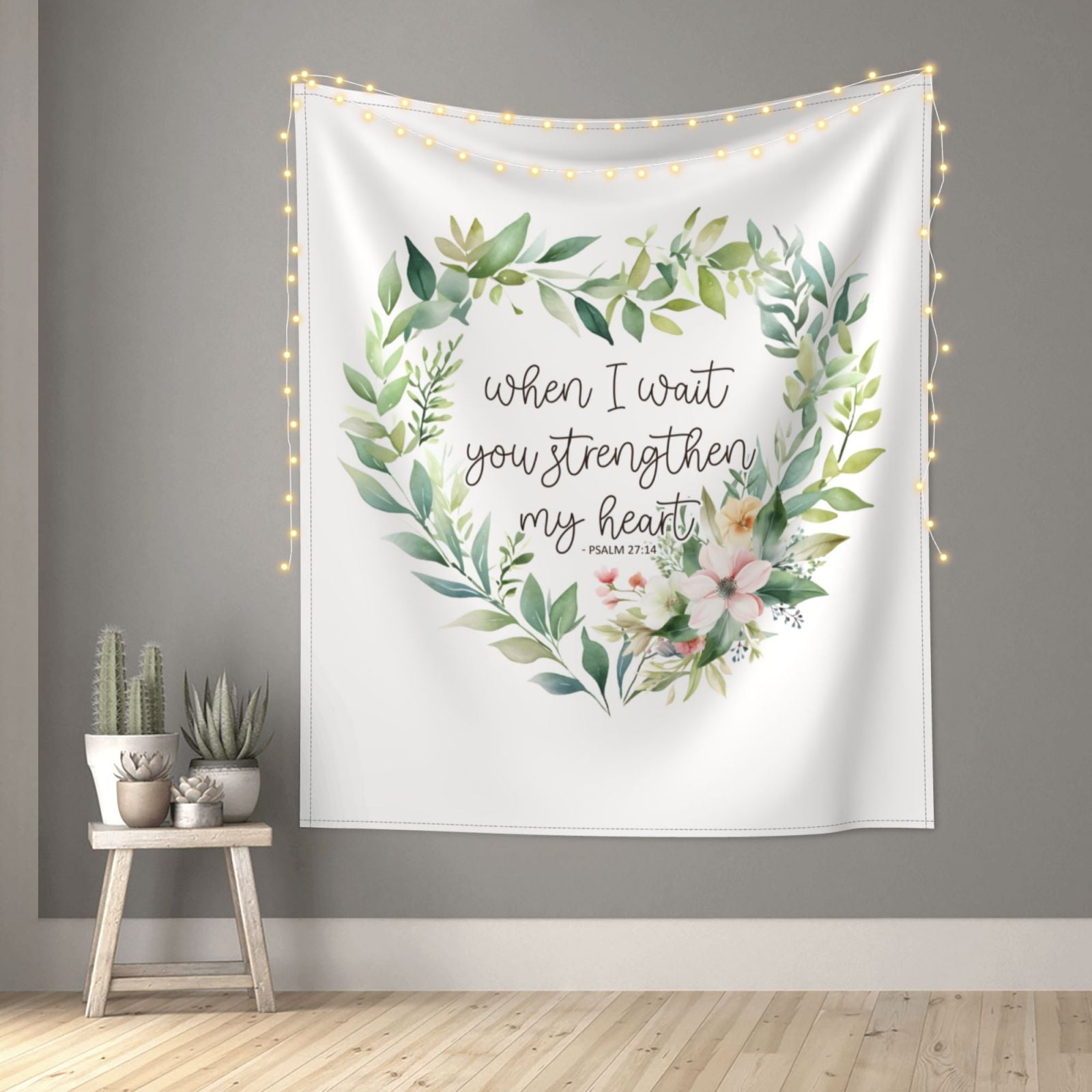 VIVACITE Christian Wall Art Wall Tapestry for Bedroom Aesthetic ...