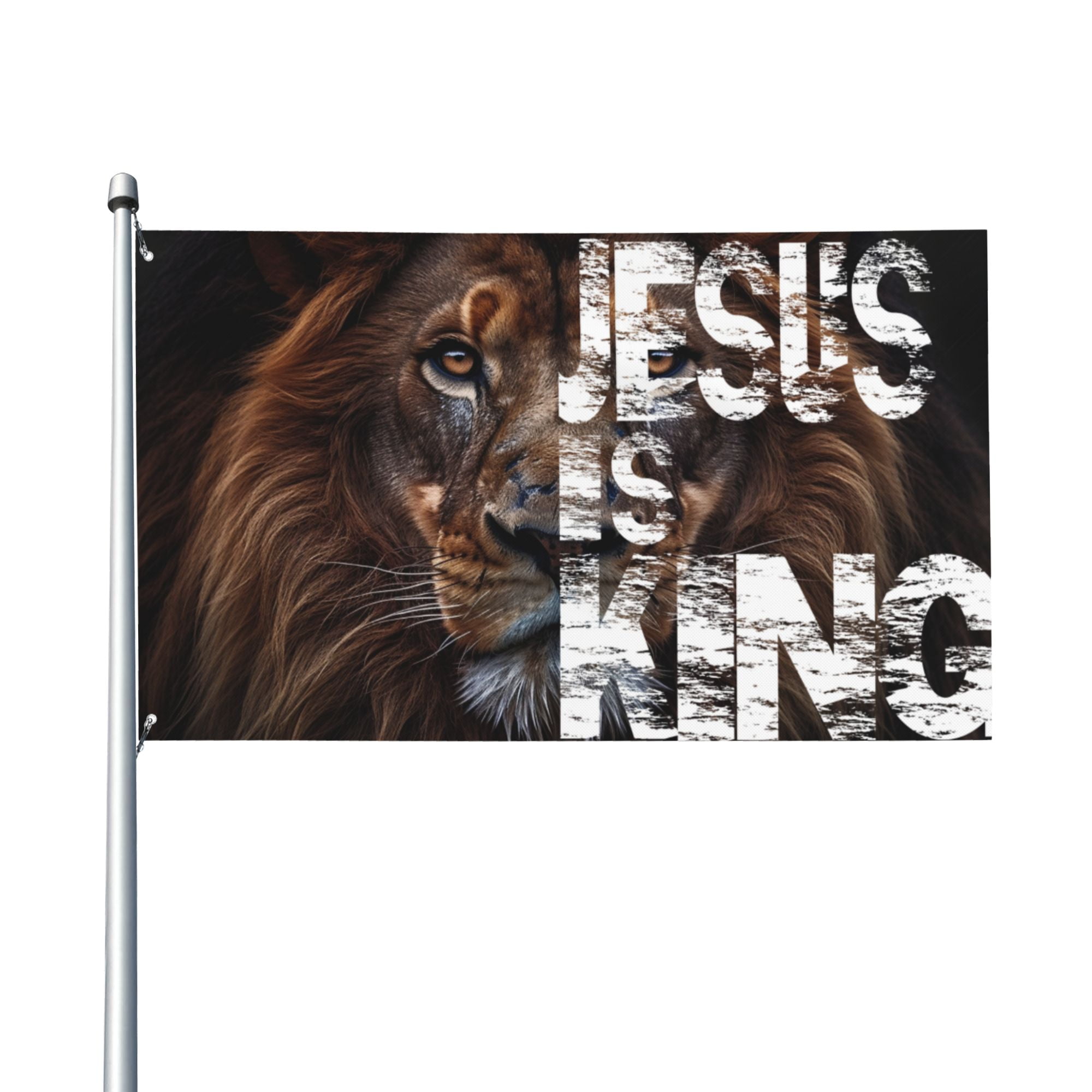 VIVACITE Lion of Judah Flag Jesus Flag Christian Flag 3x5 Outdoor ...