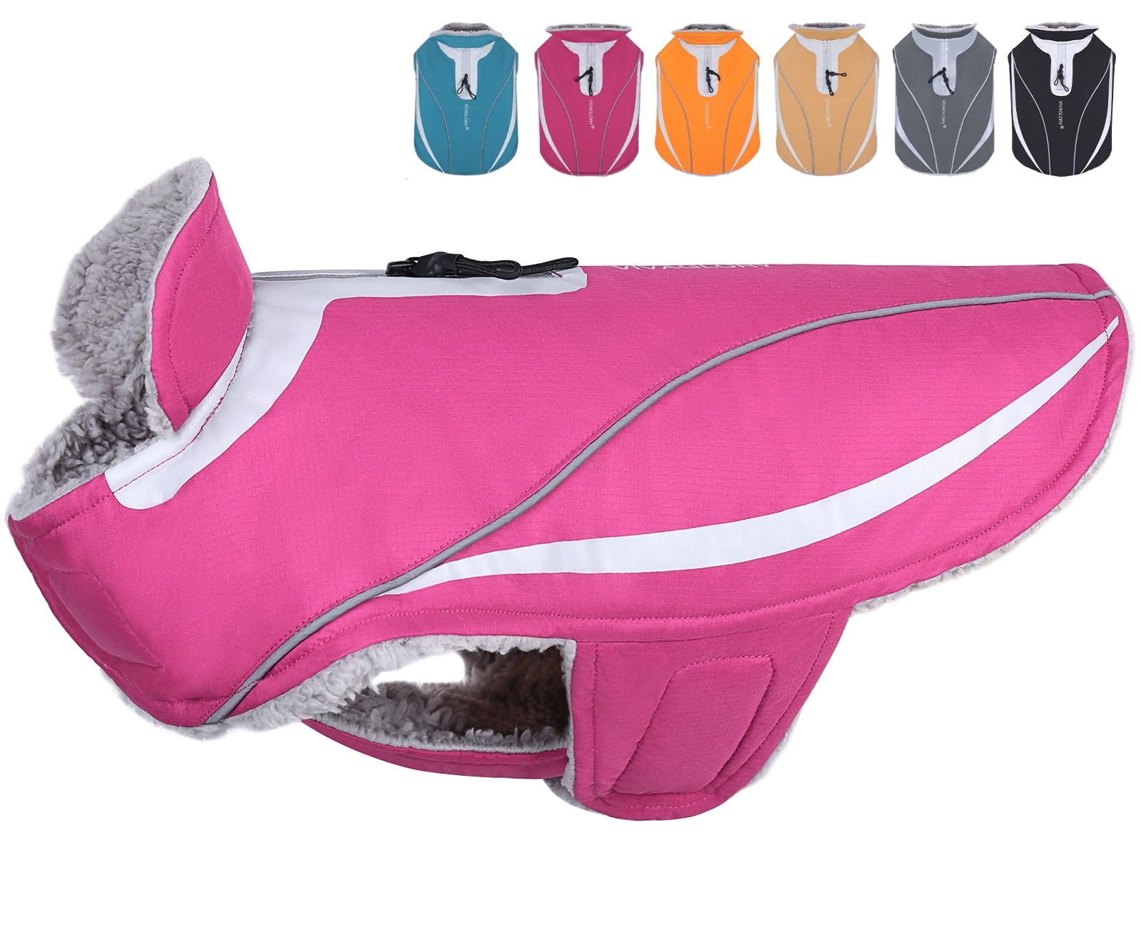 VIVAGLORY Dog Coat, Dog Jacket for Winter & Cold Weather, Fleece Vest ...