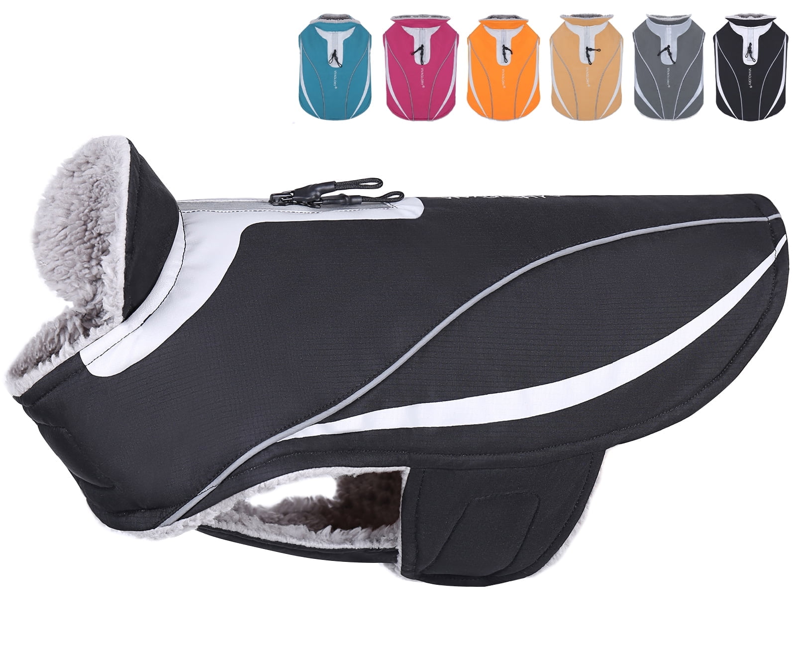 VIVAGLORY Dog Coat, Dog Jacket for Winter & Cold Weather, Fleece Vest ...