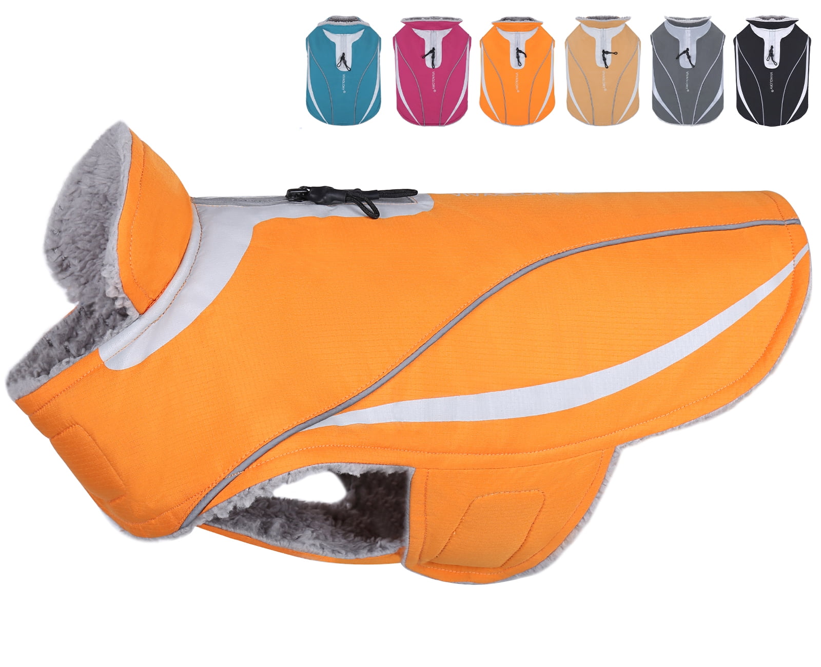VIVAGLORY Dog Coat, Dog Jacket for Winter & Cold Weather, Fleece Vest ...