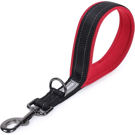 VIVAGLORY Dog Leash with Double Handle, No Pull Bungee Lead, Reflective ...