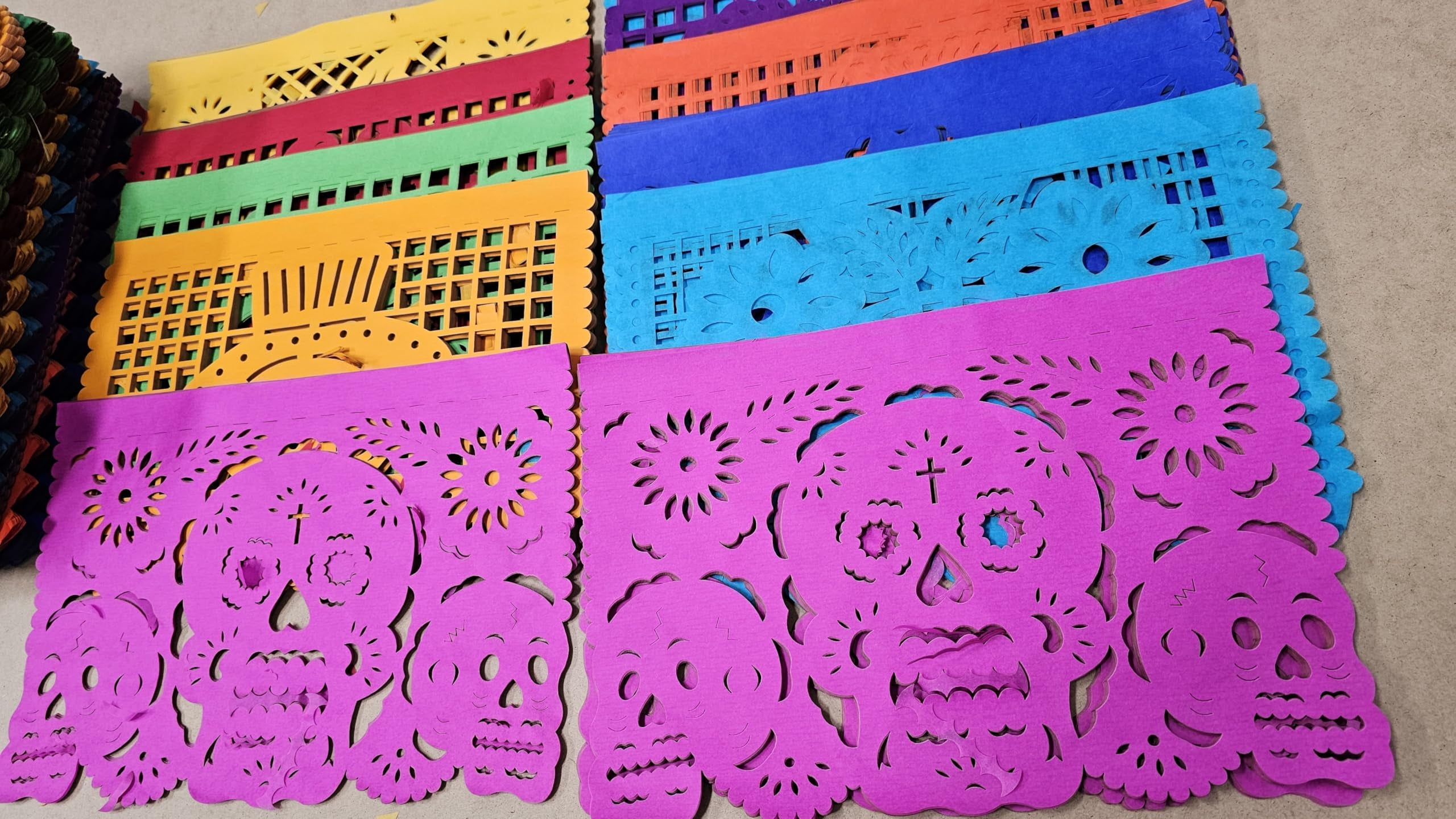 VIVANCO PAPEL PICADO Pack KEF16 of 30 pieces of colorful tissue paper ...
