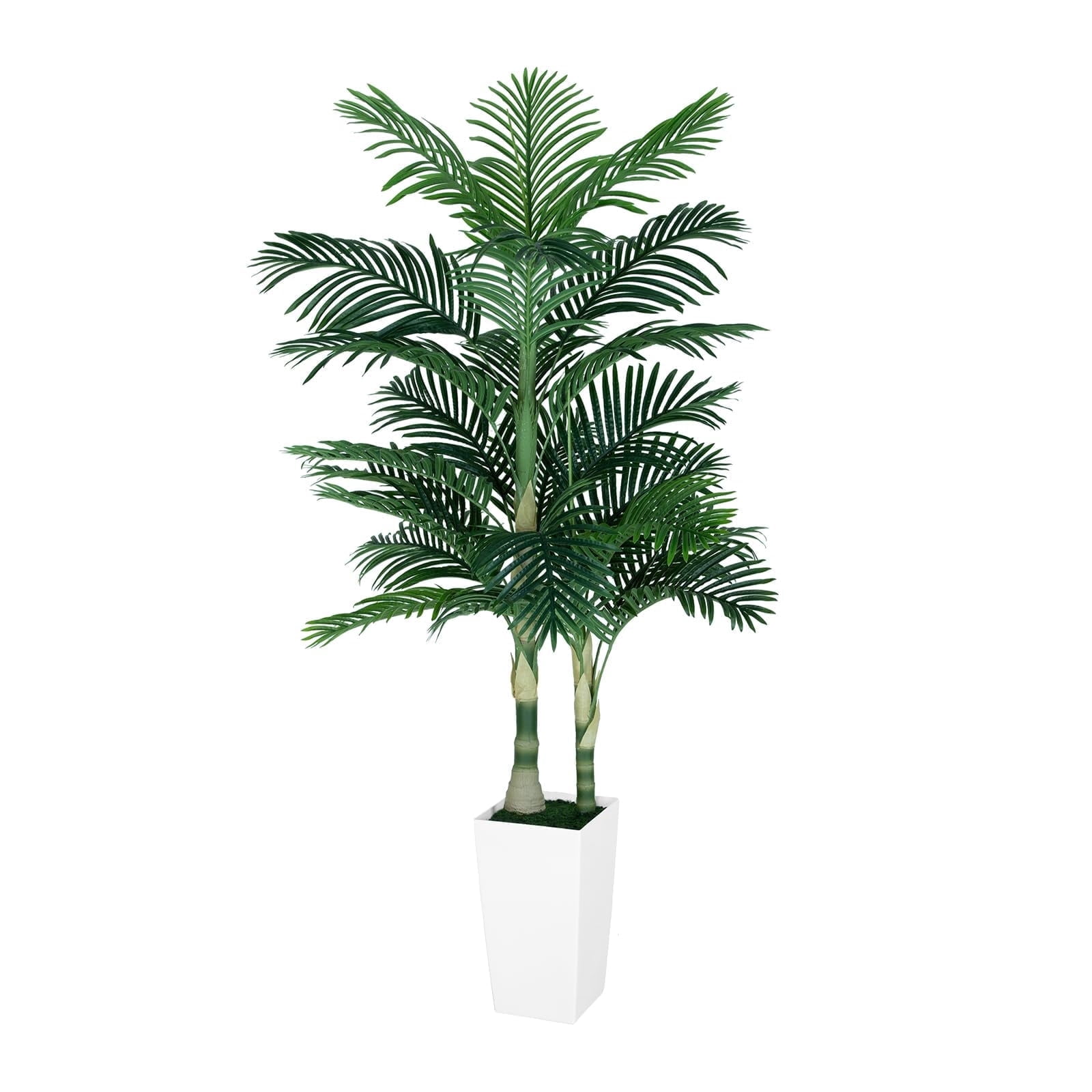 VIVATREES 6FT Areca Palm Artificial Golden Cane Palm Tree Butterfly ...