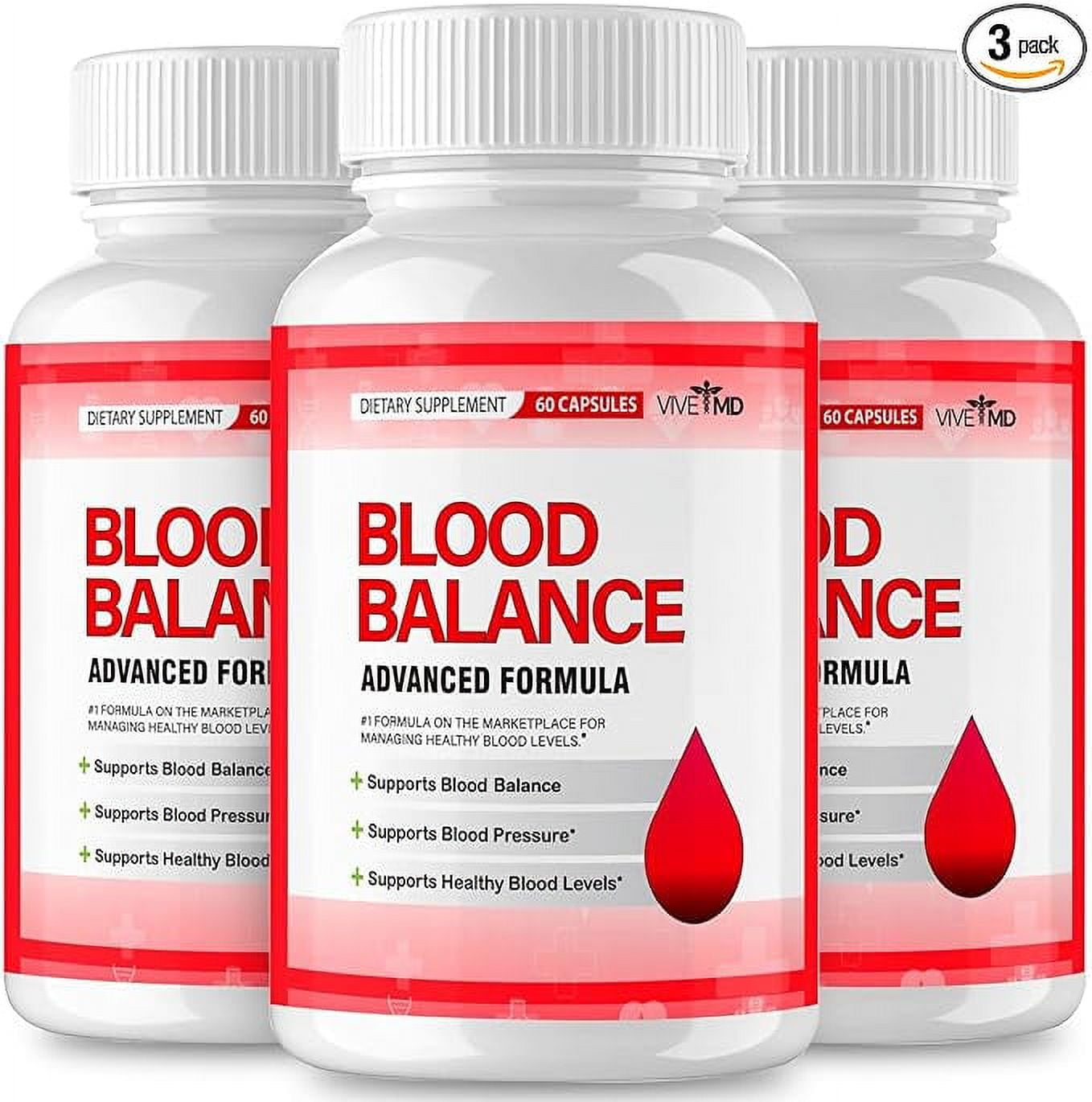 VIVE MD Blood Balance Supplement - Official Formula - Blood Balance ...
