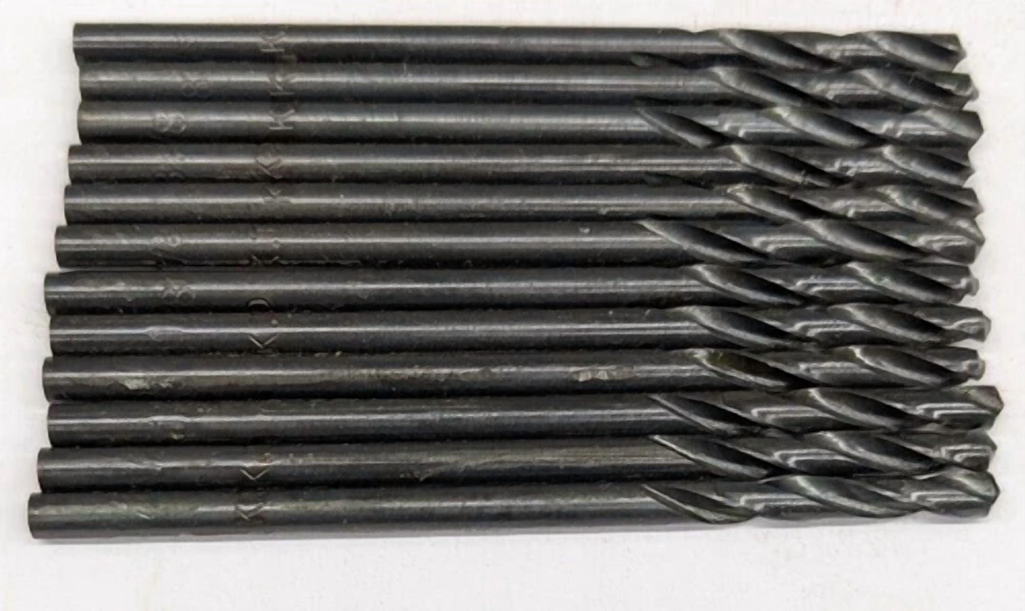 VIVIAN- 12 Jobber Length Drills 1/8" Short Flute Hss 118 Degree 2 Flute ...