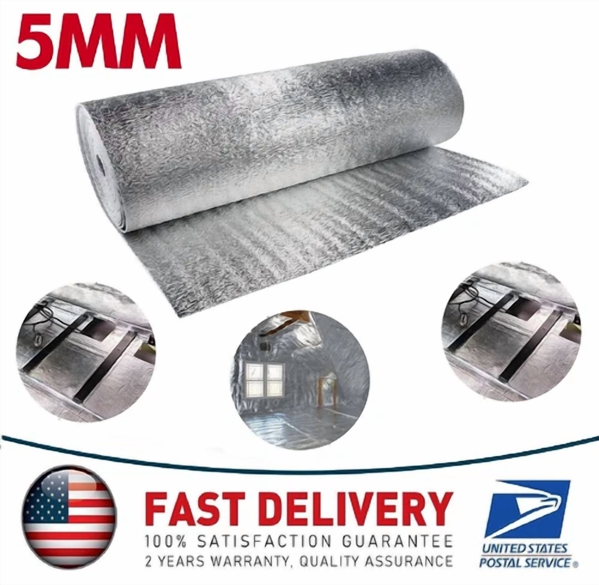 FABLE- 2? Heat Reflective Aluminum Foil Insulation Epe Foam Roll ...