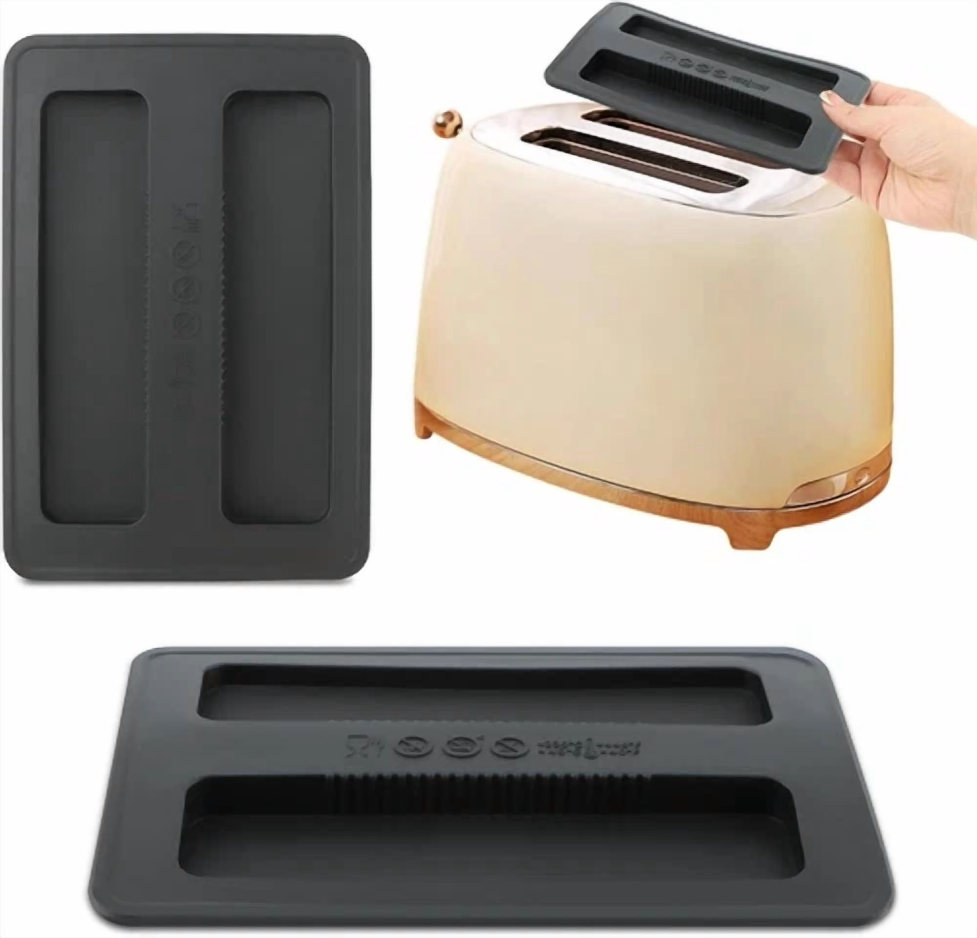 VIVIAN- 2 Pack Toaster Cover,2 Slice Silicone Toaster Du-St Covers ...