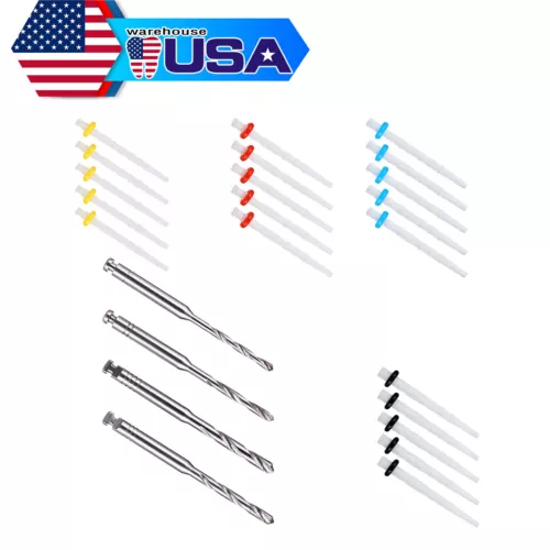 VIVIAN- 20Pcs Aaa Dental Fiber Post Resin High-Intensity Screw Thread ...