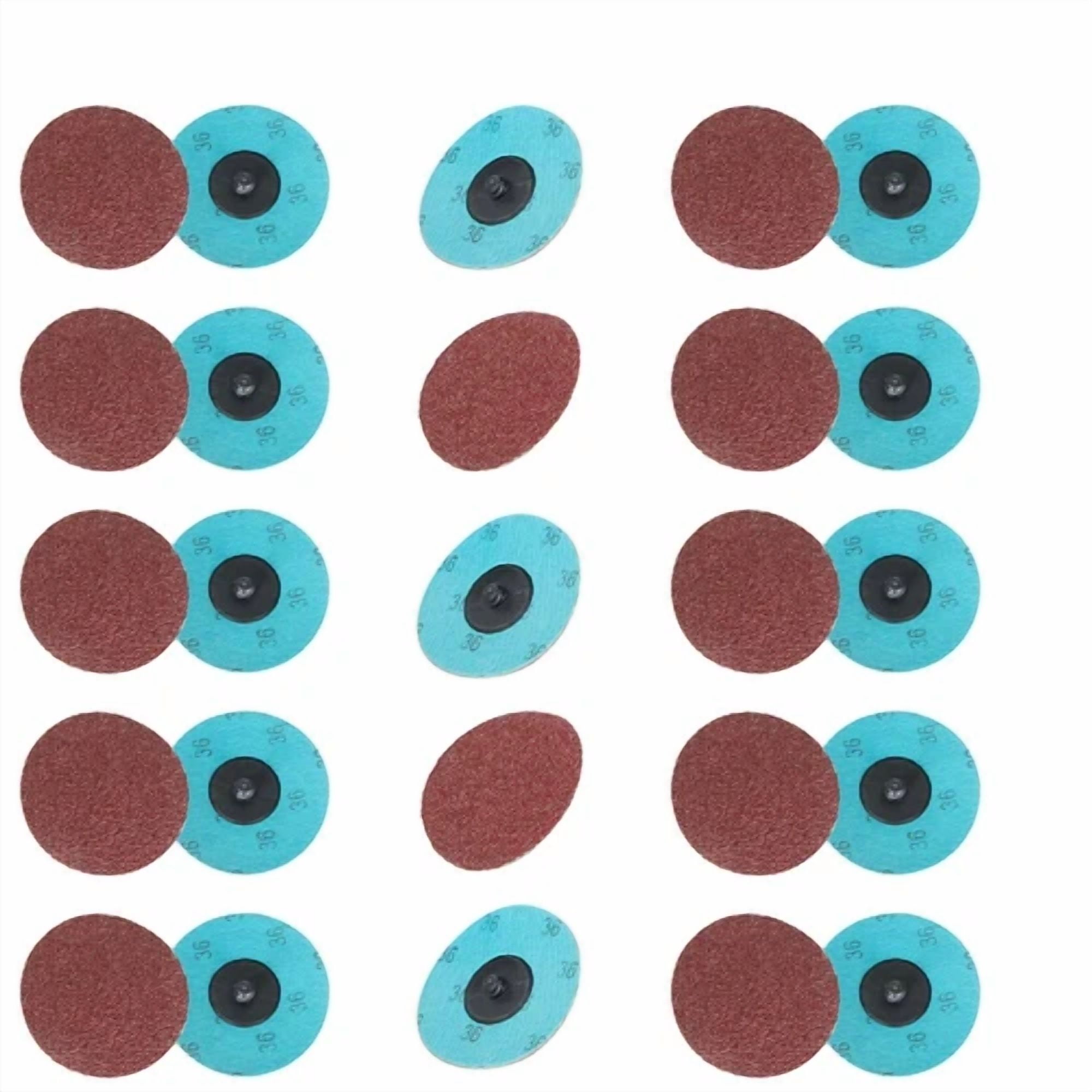 VIVIAN- 25Pcs 3 Inch 36 Grit Aluminum Oxide Roll Lock Die Grinder ...
