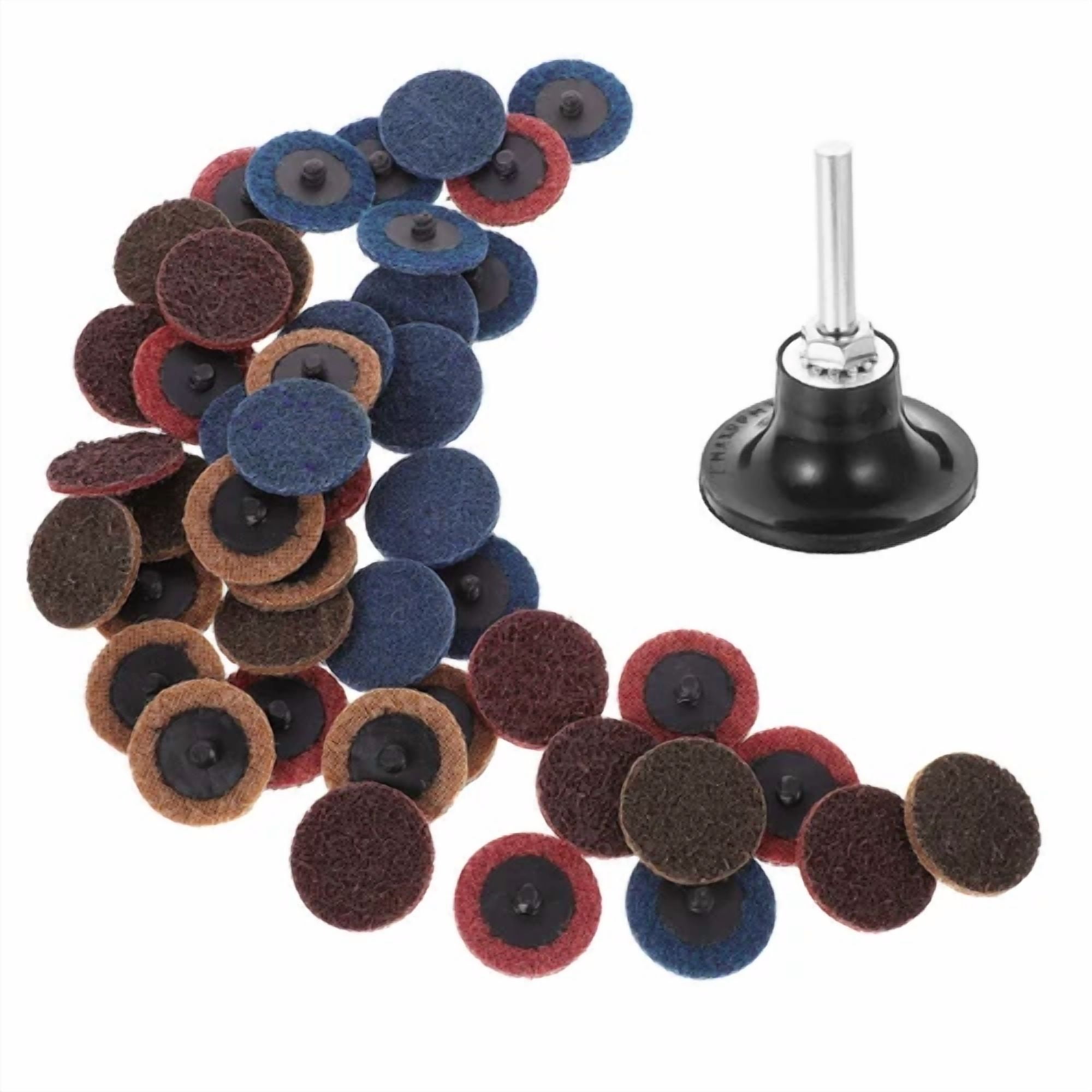 VIVIAN- 45 Pcs Sanding Wheels Grinder Pads Grinding Polishing Sheet ...