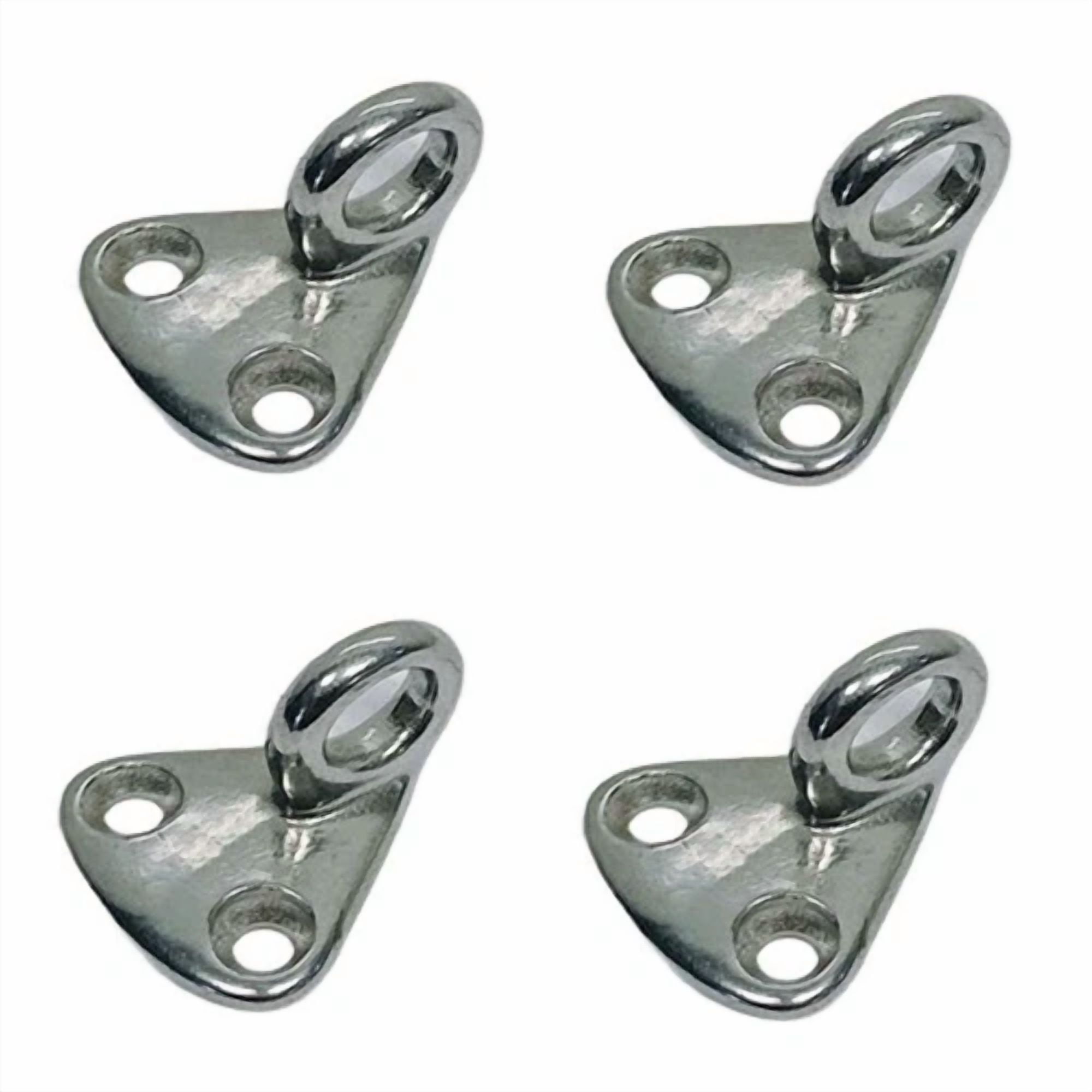 VIVIAN- 4Pc Marine Boat Stainless Steel T304 1-1/4" Fender Hook Pad Eye ...