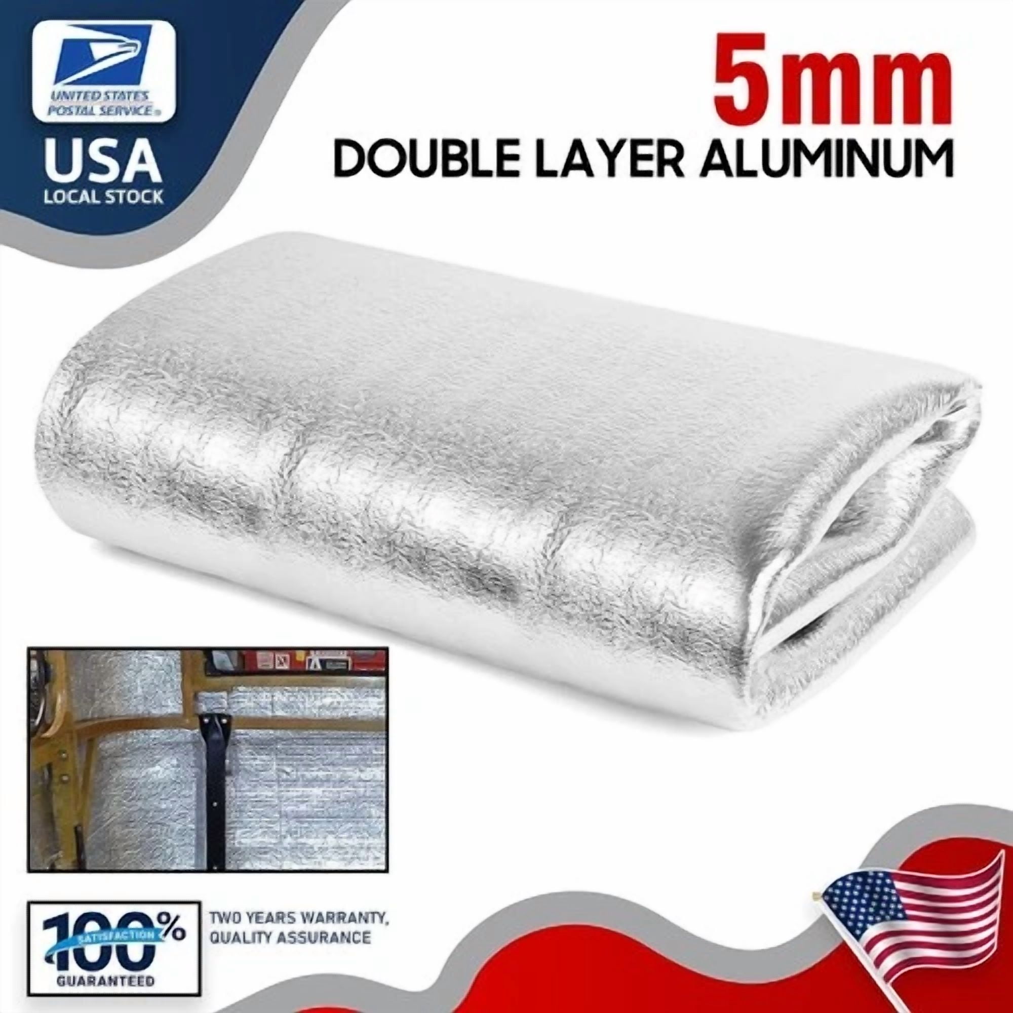 VIVIAN- 5Mm Thickness Car Sound Insulation Mat 79''X39'' Front Rear ...