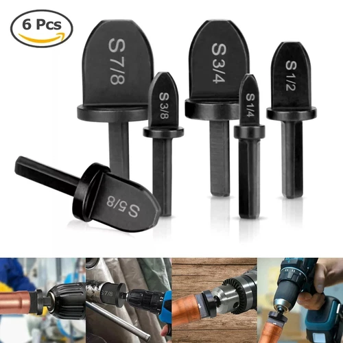 VIVIAN- 6Pc Swaging Tool Drill Bit Set Air Conditioner Copper Pipe ...