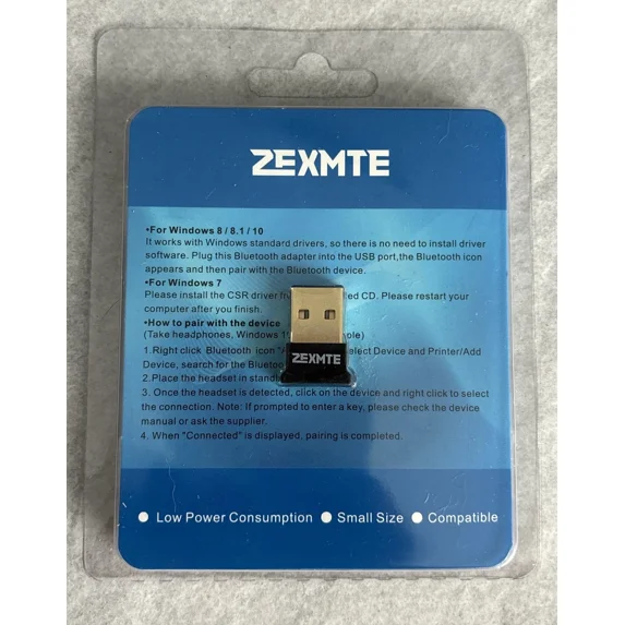 VIVIAN- Bluetooth Usb Adapter For Pc, Zexmte Bluetooth Adapter Wireless ...