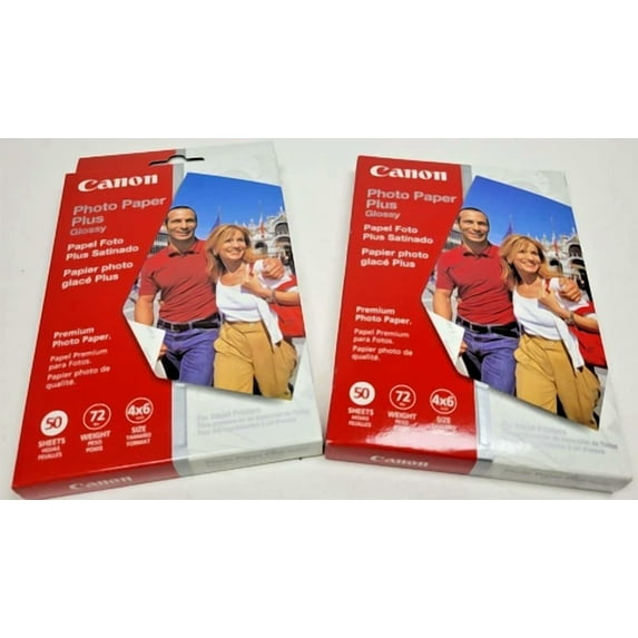 VIVIAN- Canon Photo Paper Plus Glossy 4" X 6" Inkjet Paper, 100 Sheets ...