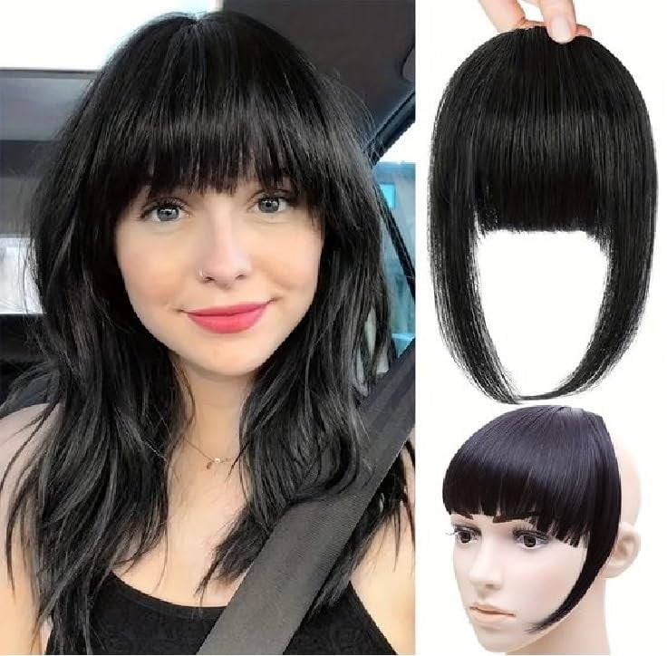 VIVIAN Clip in Bangs Fake Bangs Synthetic Hair Bangs Clip in Hair ...
