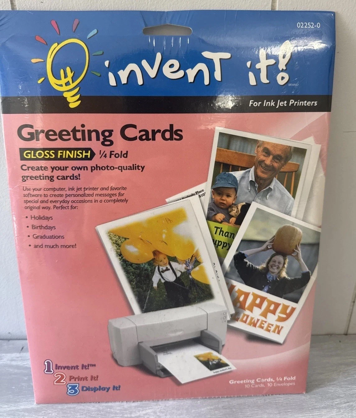 VIVIAN- Create Your Own Greeting Cards 1/4 Fold 10 Cards 10 Envelopes ...