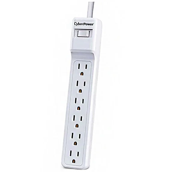 VIVIAN- Cyberpower 6 Outlet 500 Joules Surge Protector With 2Ft. Cable ...