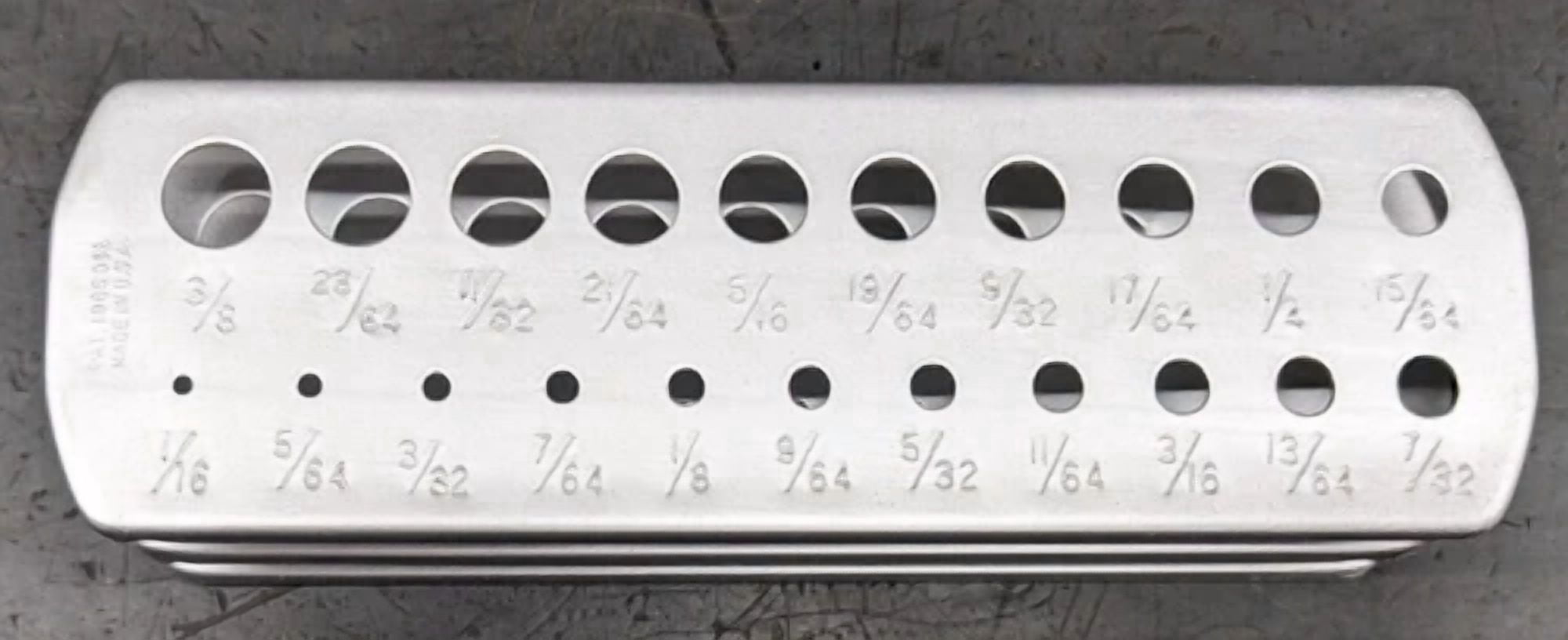 VIVIAN- Drill Stand Holder Fractional Drills 1/16" To 3/8" New Usa ...