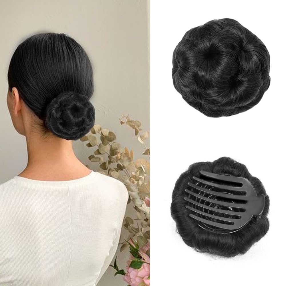 VIVIAN Extension For Women Pack of 1 Readymade Bridal Hair Bun ...