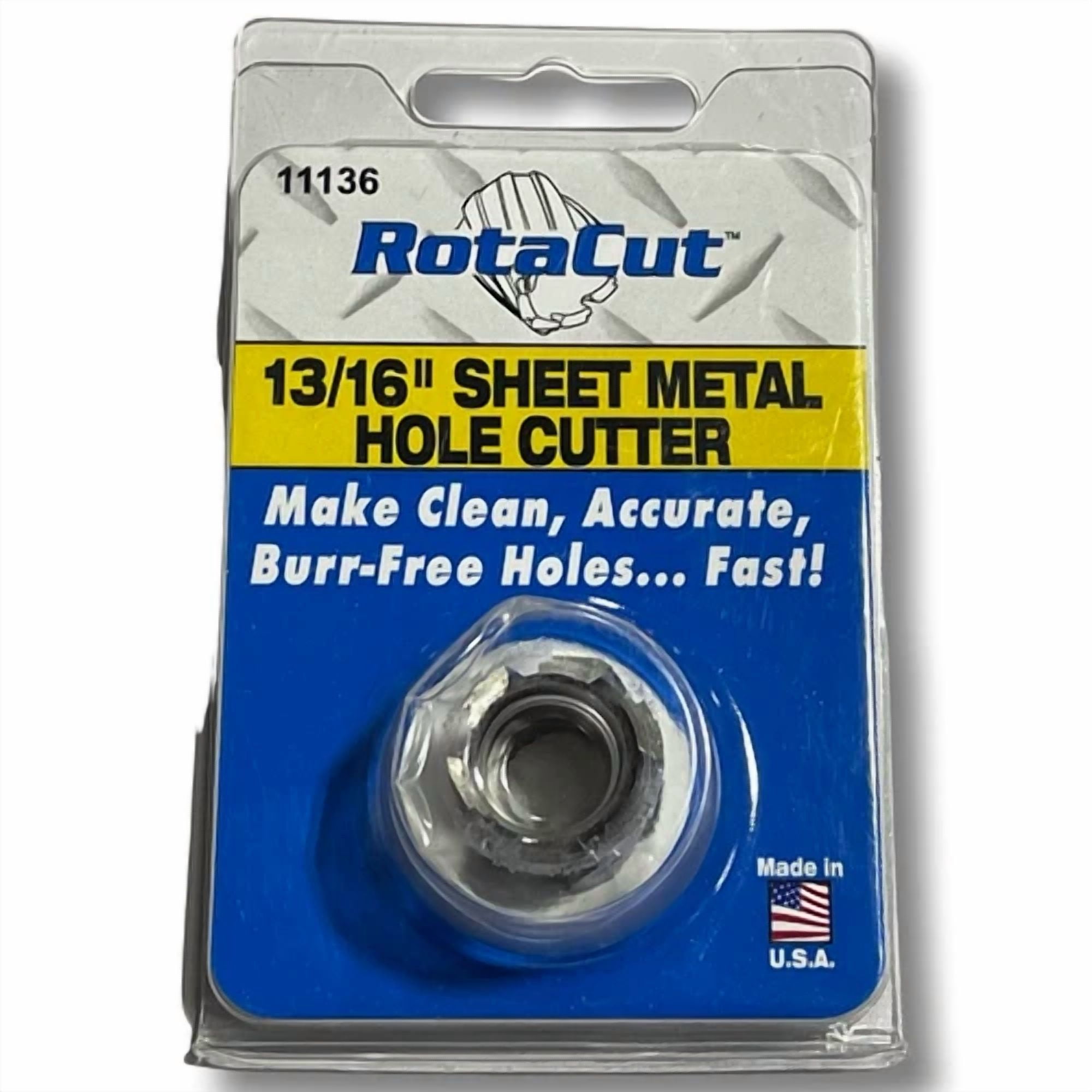 VIVIAN- Hougen Rotacut 13/16" Sheet Metal Hole Cutter 11136 Usa Made ...