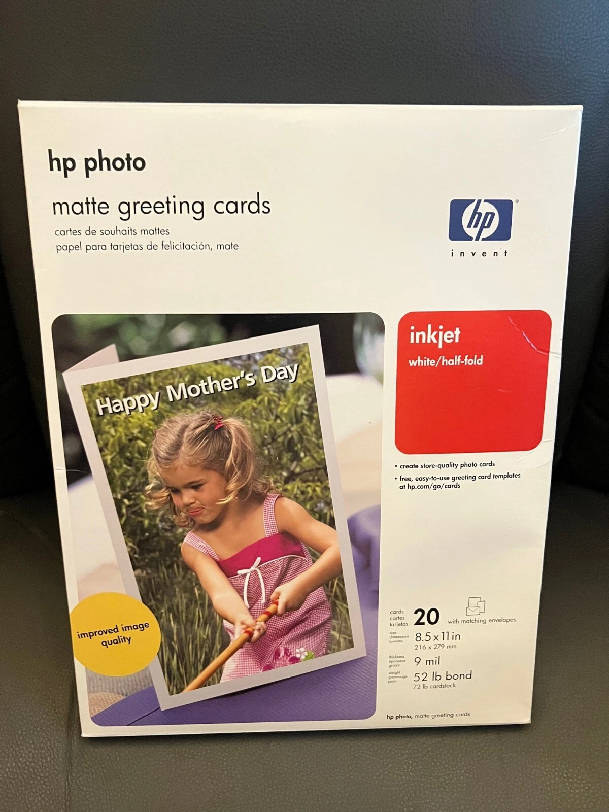 VIVIAN- Hp Photo Matte Greeting Cards W/ Envelopes 72 Lb Cardstock ...