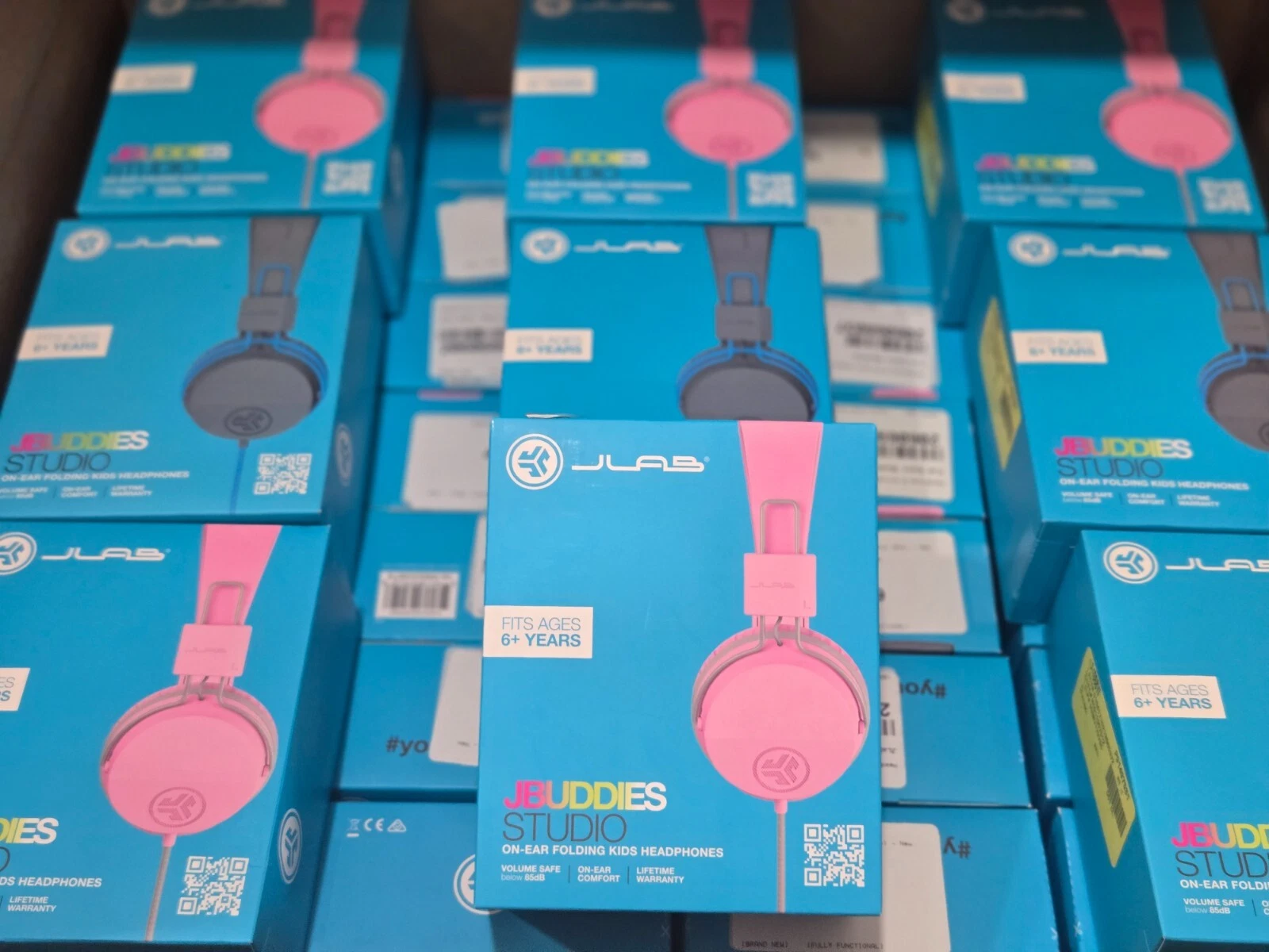 VIVIAN- Jlab Jbuddies Studio 2 Wired Kids Headphones Pink/Blue ...