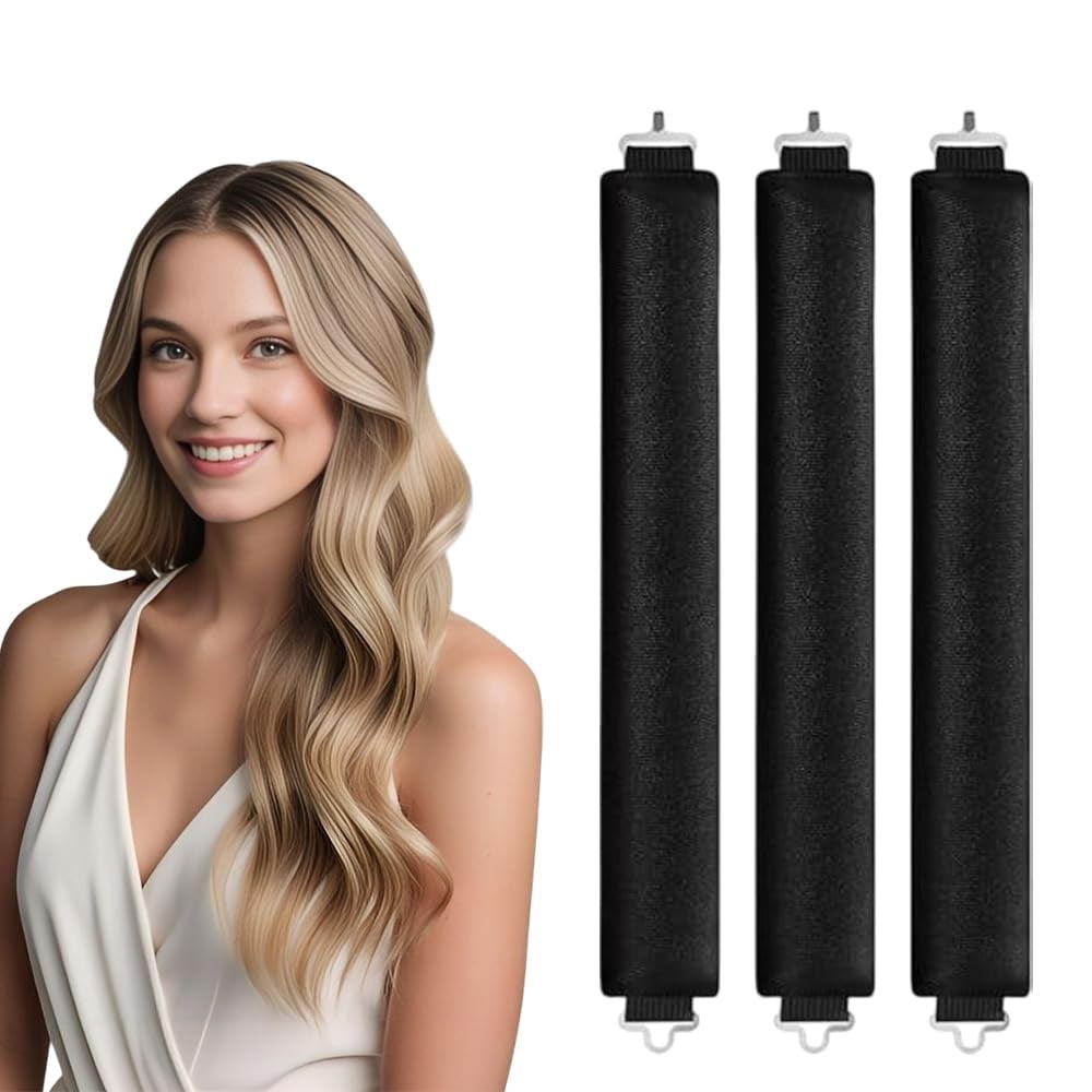 VIVIAN Overnight Curls Heatless Hair Curler No Heat Satin Heatless ...