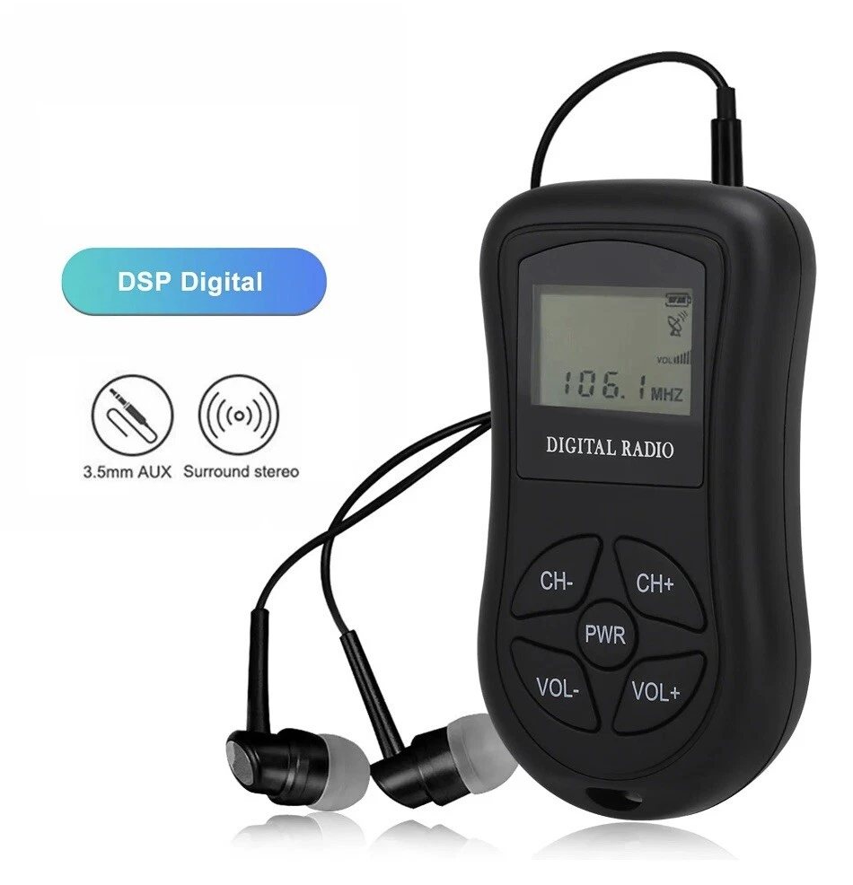 VIVIAN- Pocket Radios, Battery Operated Portable Radio With Loud ...