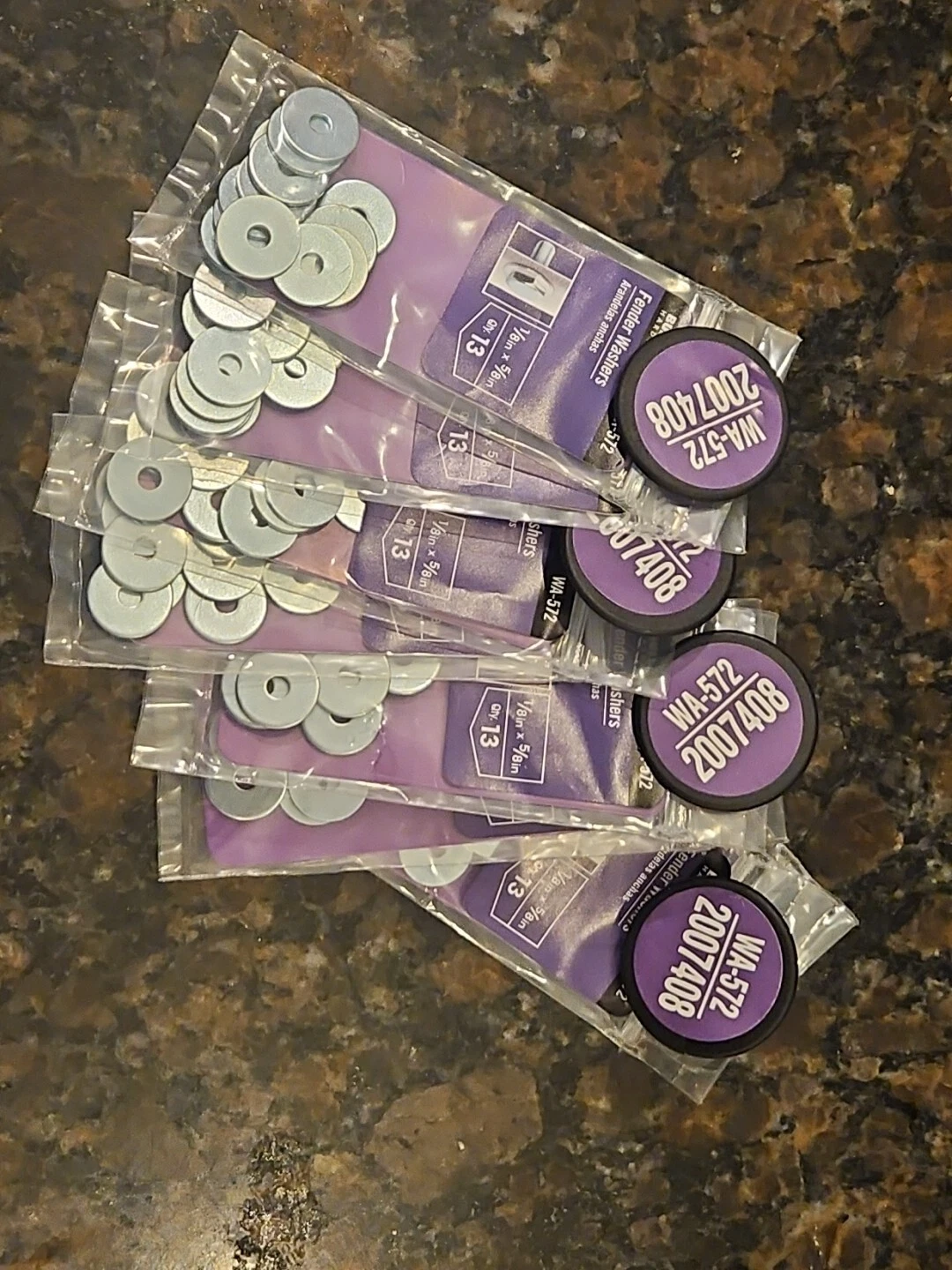 VIVIAN- (Qty 100) Bulldog Steel 1/8 X 5/8 Fender Washers - Walmart.com