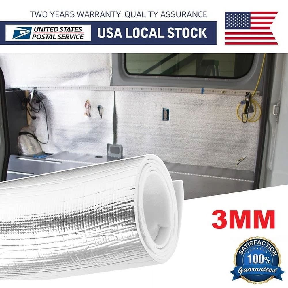 VIVIAN- Reflective Insulation Foam Core Radiant Barrier 80"X40" For Car ...
