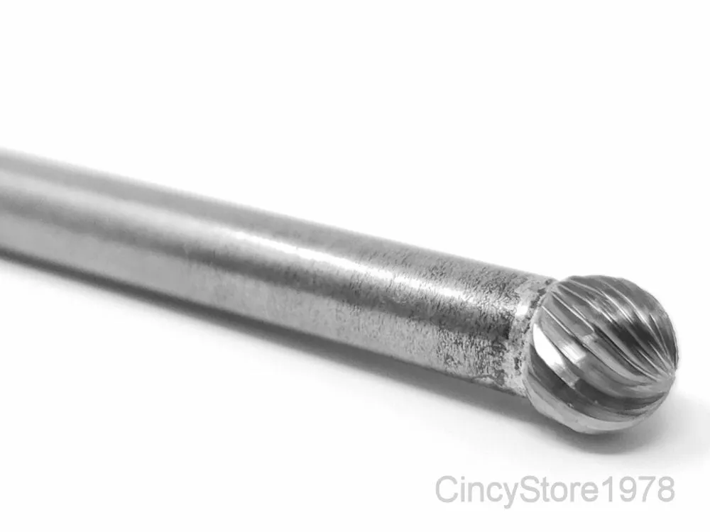 VIVIAN- Sd2S Ball Shape 5/16" Carbide Burr Bur Tool Die Grinder Bit 1/4 ...