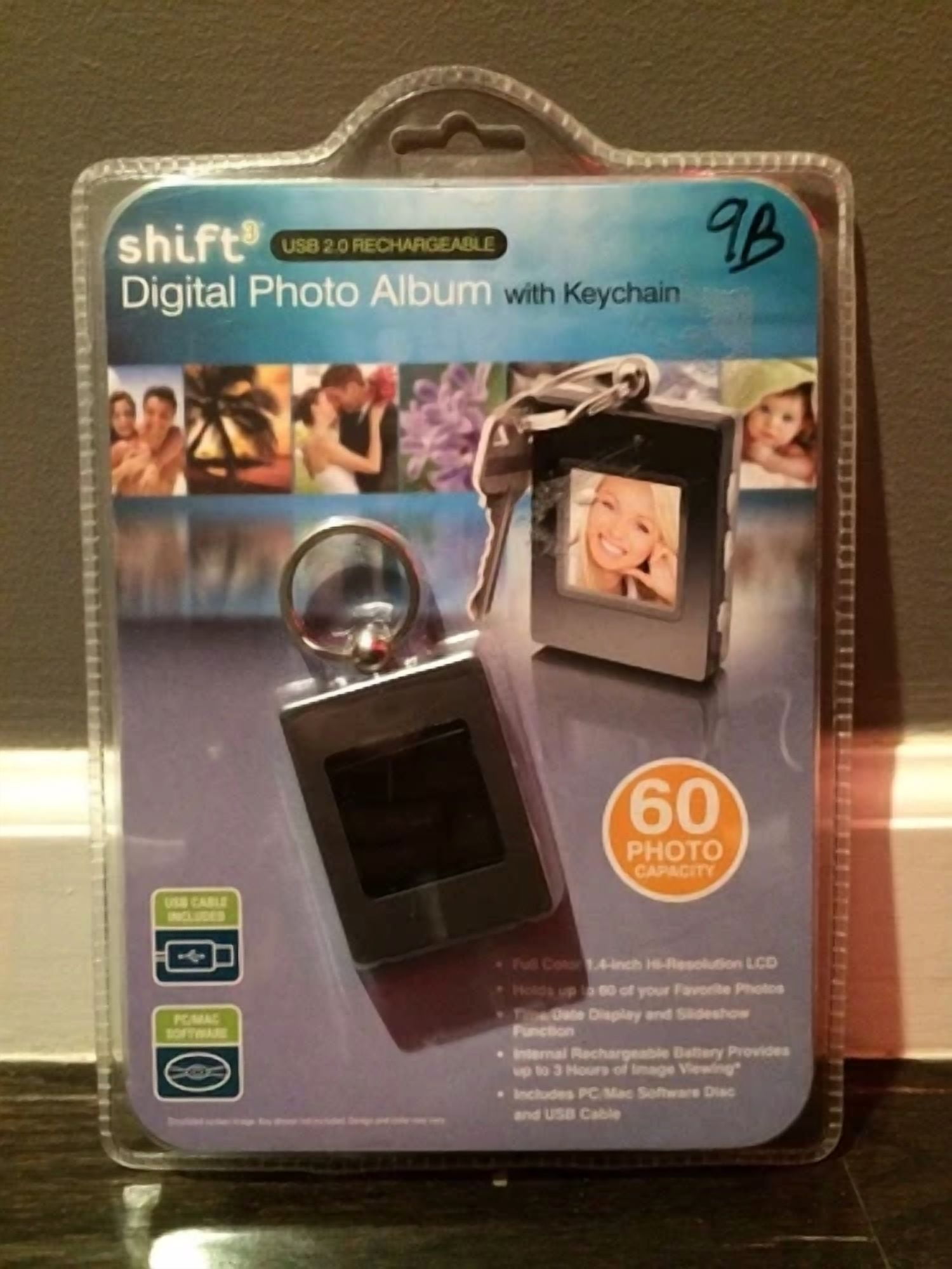 VIVIAN- Shift3 Digital Photo Album With Keychain Holds 60 Images ...